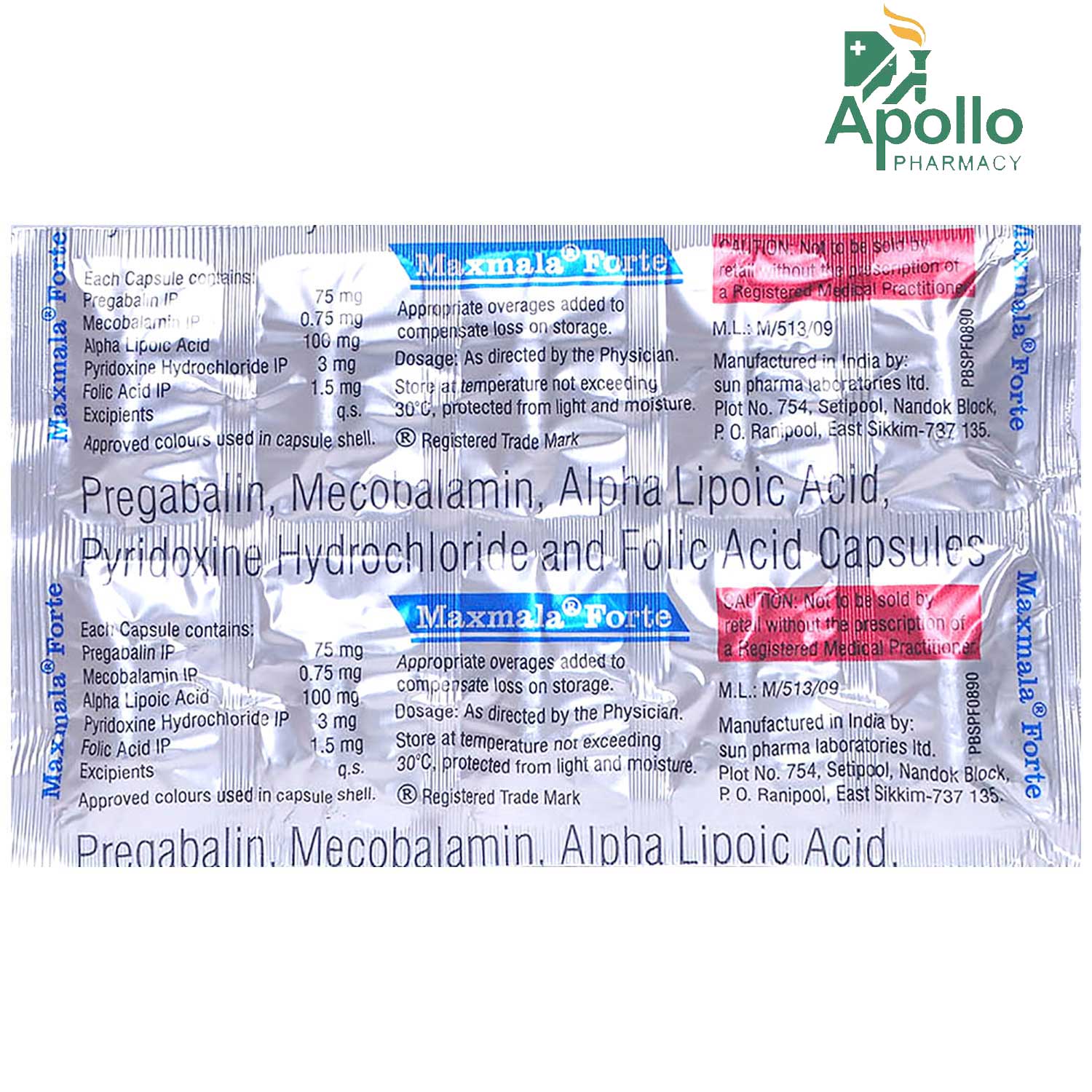 Maxmala Forte Capsule 10's Price, Uses, Side Effects, Composition ...