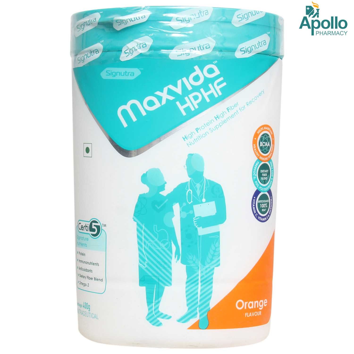 Maxvida HPHF Orange Flavour Powder 400 gm Price, Uses, Side Effects ...