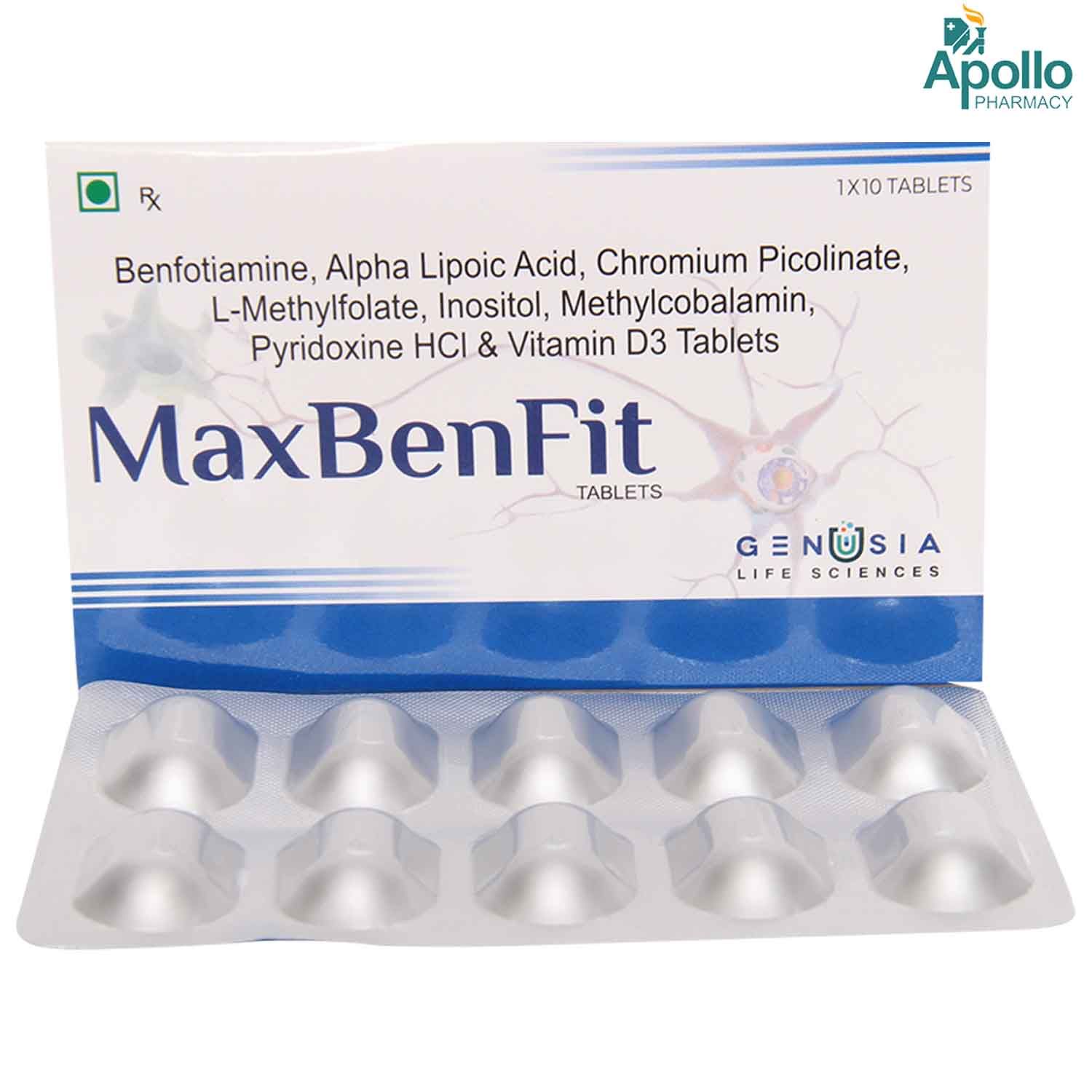MaxBenfit Tablet 10's Price, Uses, Side Effects, Composition - Apollo ...