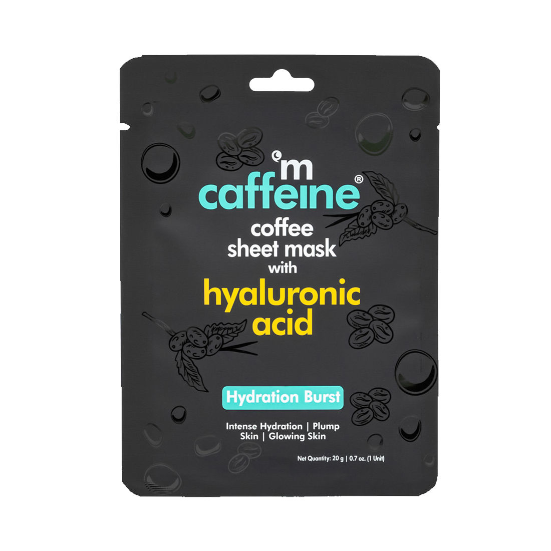Mcaffeine Coffee Sheet Mask with Hyaluronic Acid, 20 gm Price, Uses ...