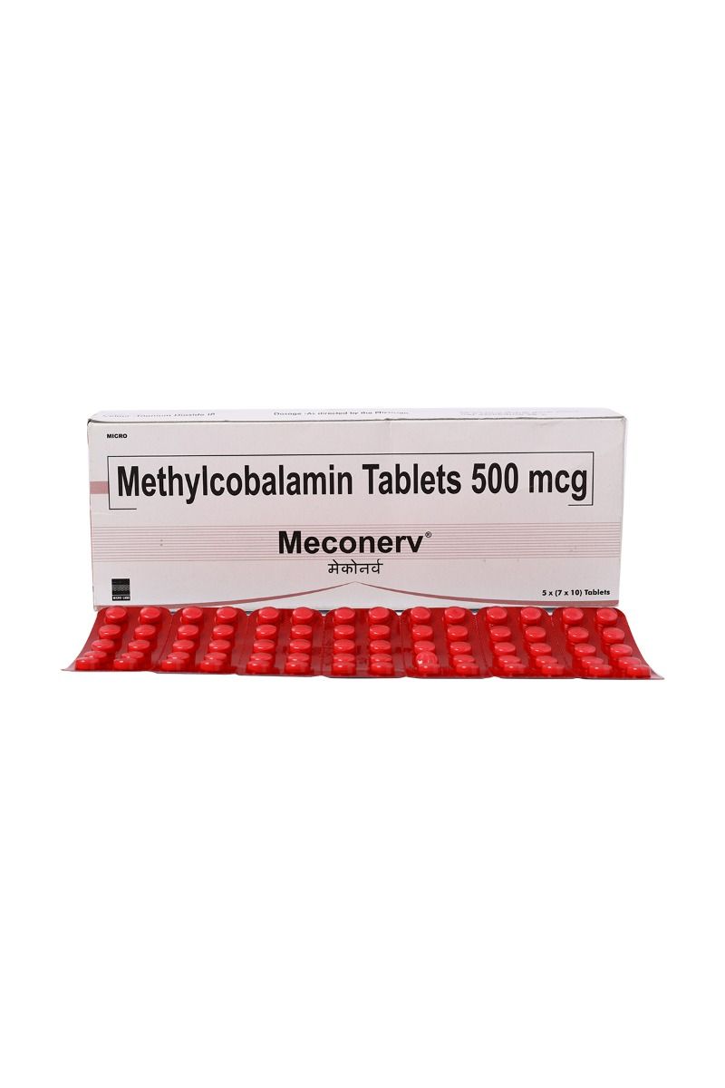 Meconerv 500 Tablet 10's Price, Uses, Side Effects, Composition ...