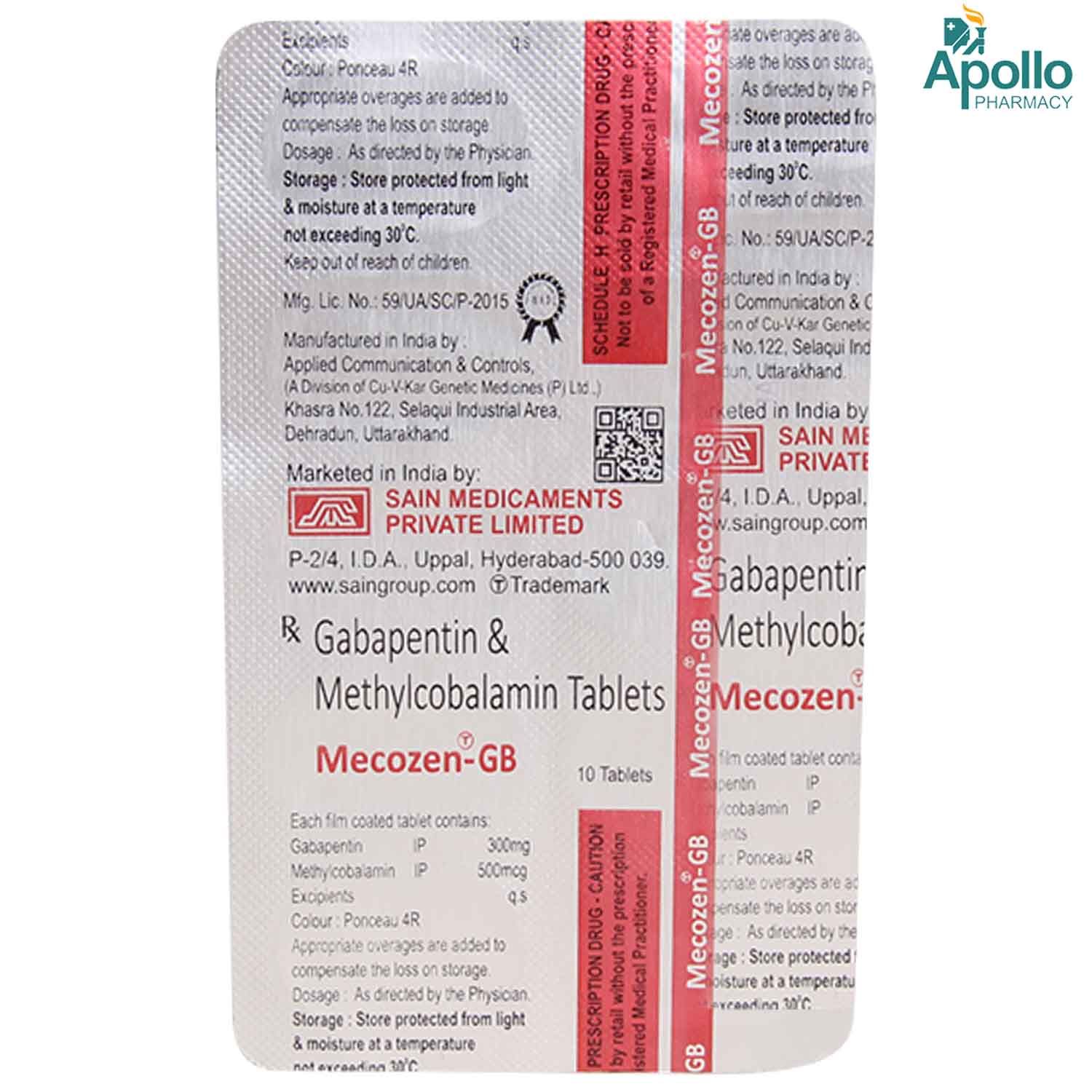 MECOZEN GB TABLET Price, Uses, Side Effects, Composition - Apollo Pharmacy