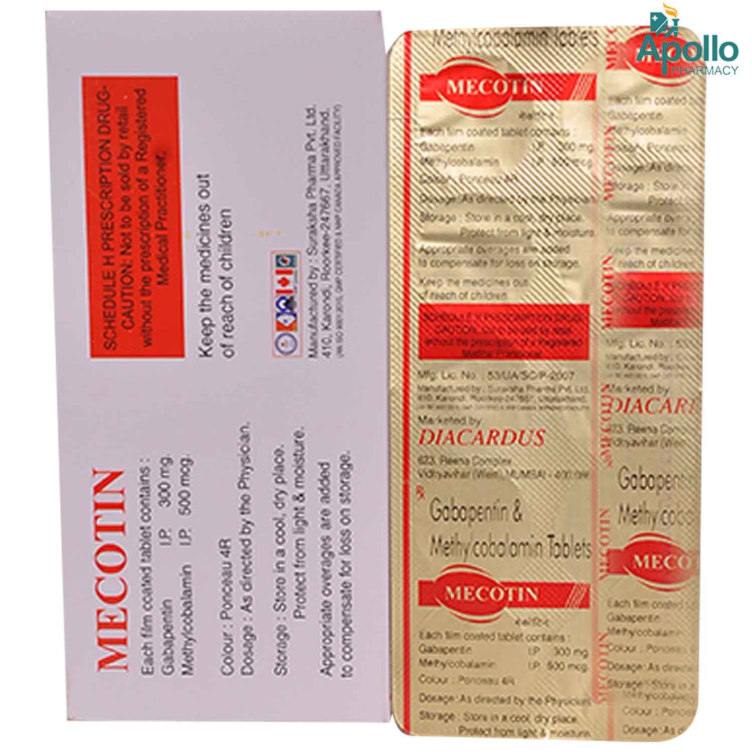 Mecotin Tablet 10's Price, Uses, Side Effects, Composition - Apollo ...