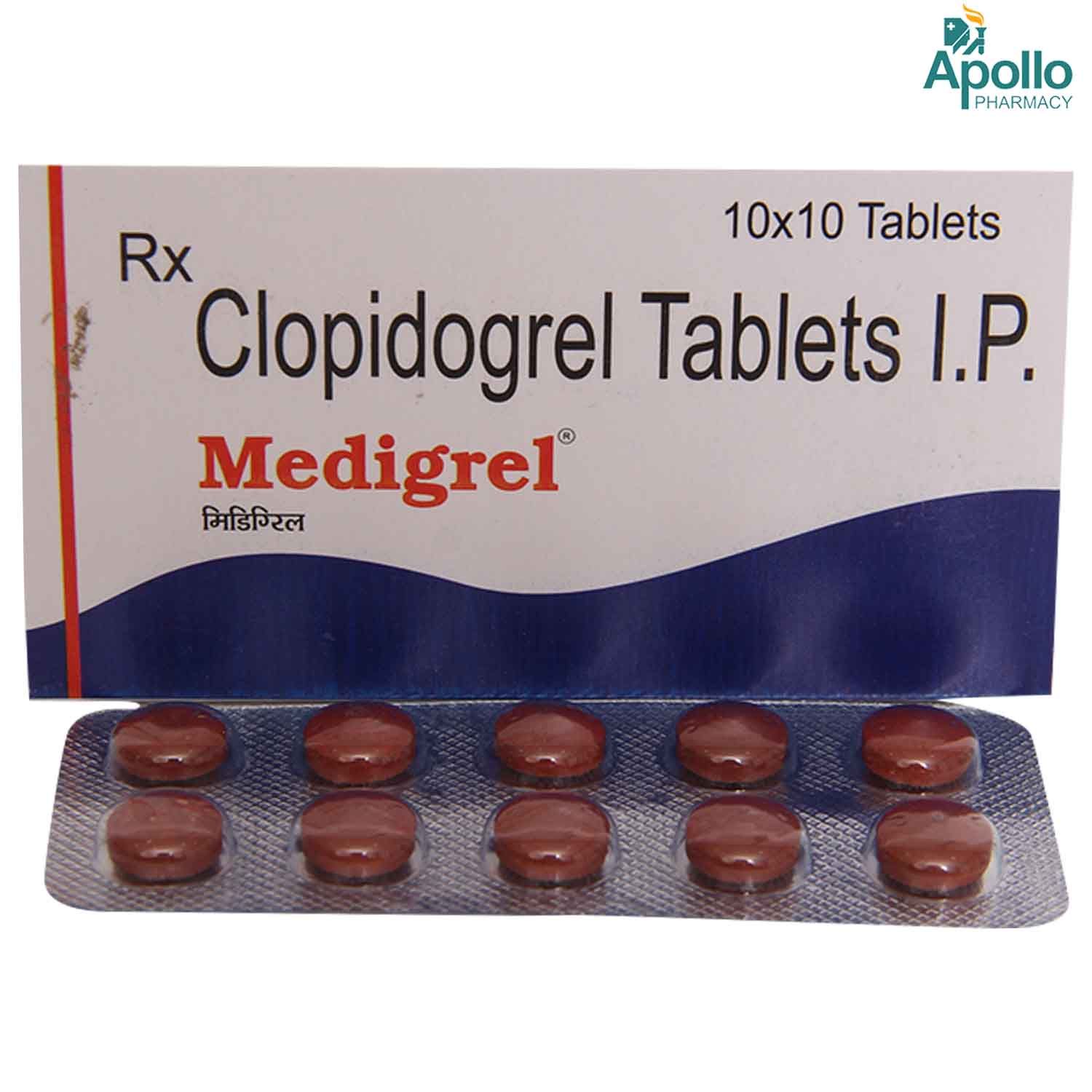 Medigrel Tablet 10's Price, Uses, Side Effects, Composition - Apollo ...