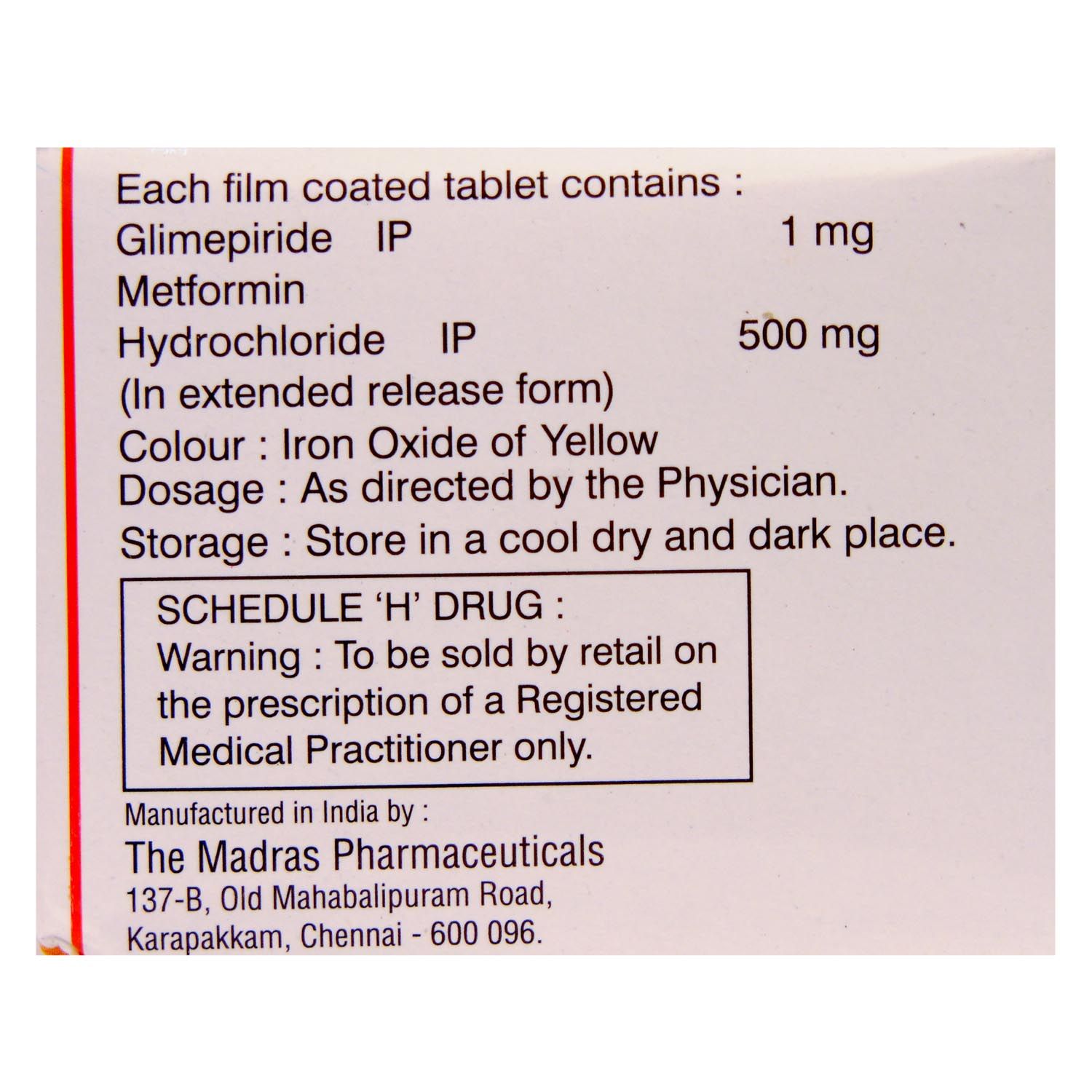 Medimet G1 Tablet 10's Price, Uses, Side Effects, Composition - Apollo ...