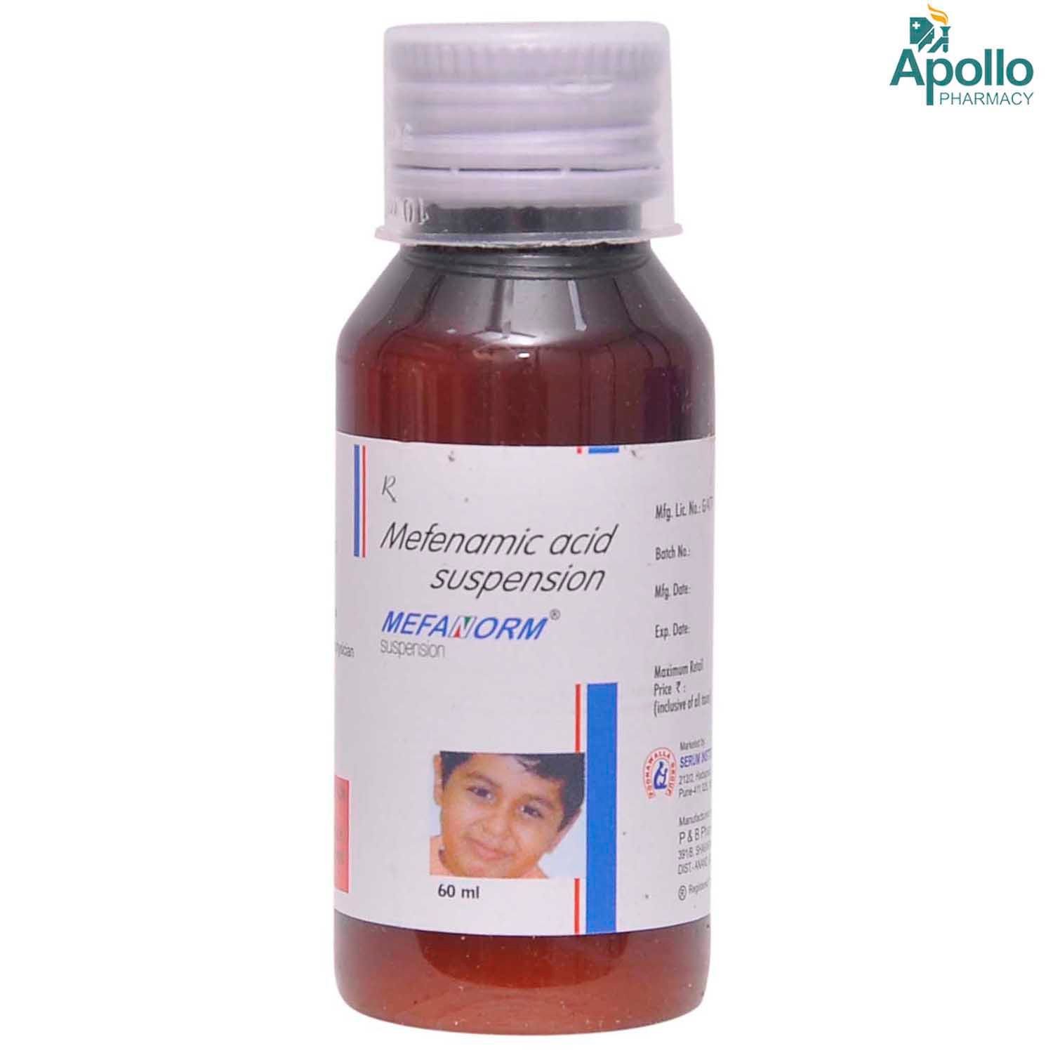 Mefanorm Suspension 60 ml Price, Uses, Side Effects, Composition ...