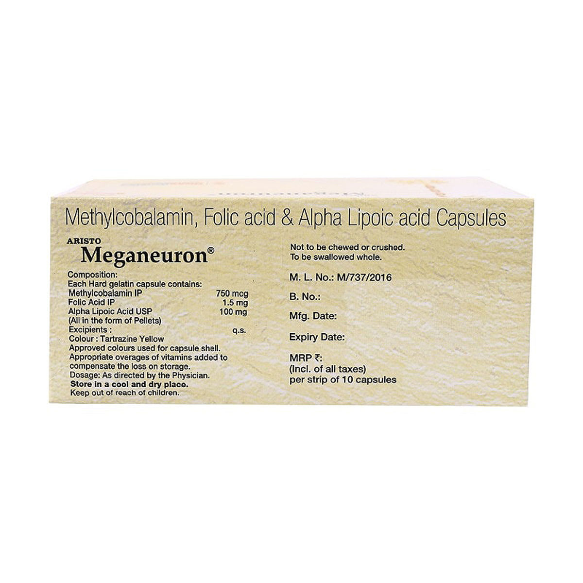 Meganeuron Capsule 10's Price, Uses, Side Effects, Composition - Apollo ...
