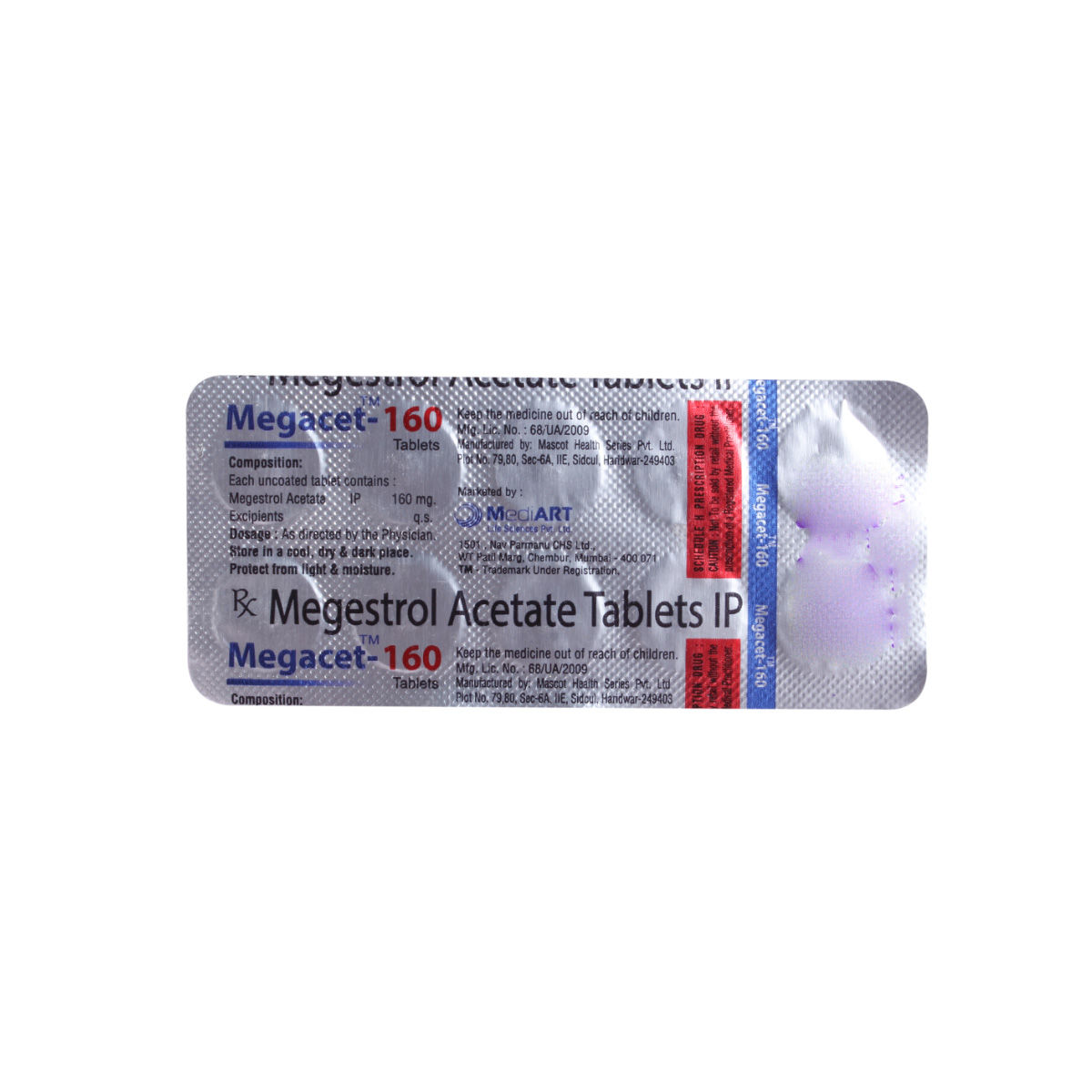 MEGACET-160MG TABLETS 10'S Price, Uses, Side Effects, Composition ...