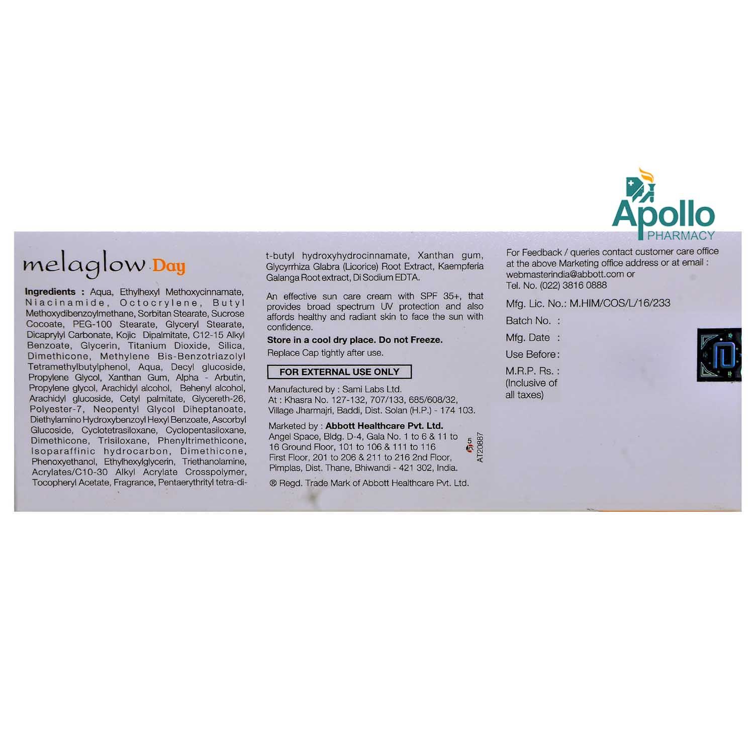 Melaglow Day Cream 15 gm Price, Uses, Side Effects, Composition ...