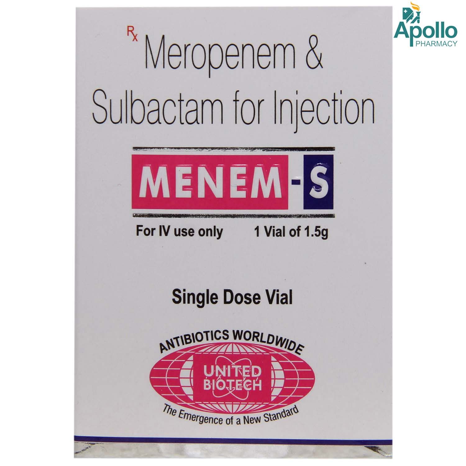 MENEMS INJECTION 1.5GM Price, Uses, Side Effects, Composition - Apollo ...