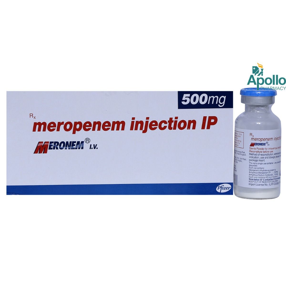 MERONEM I.V 500MG INJECTION Price, Uses, Side Effects, Composition ...
