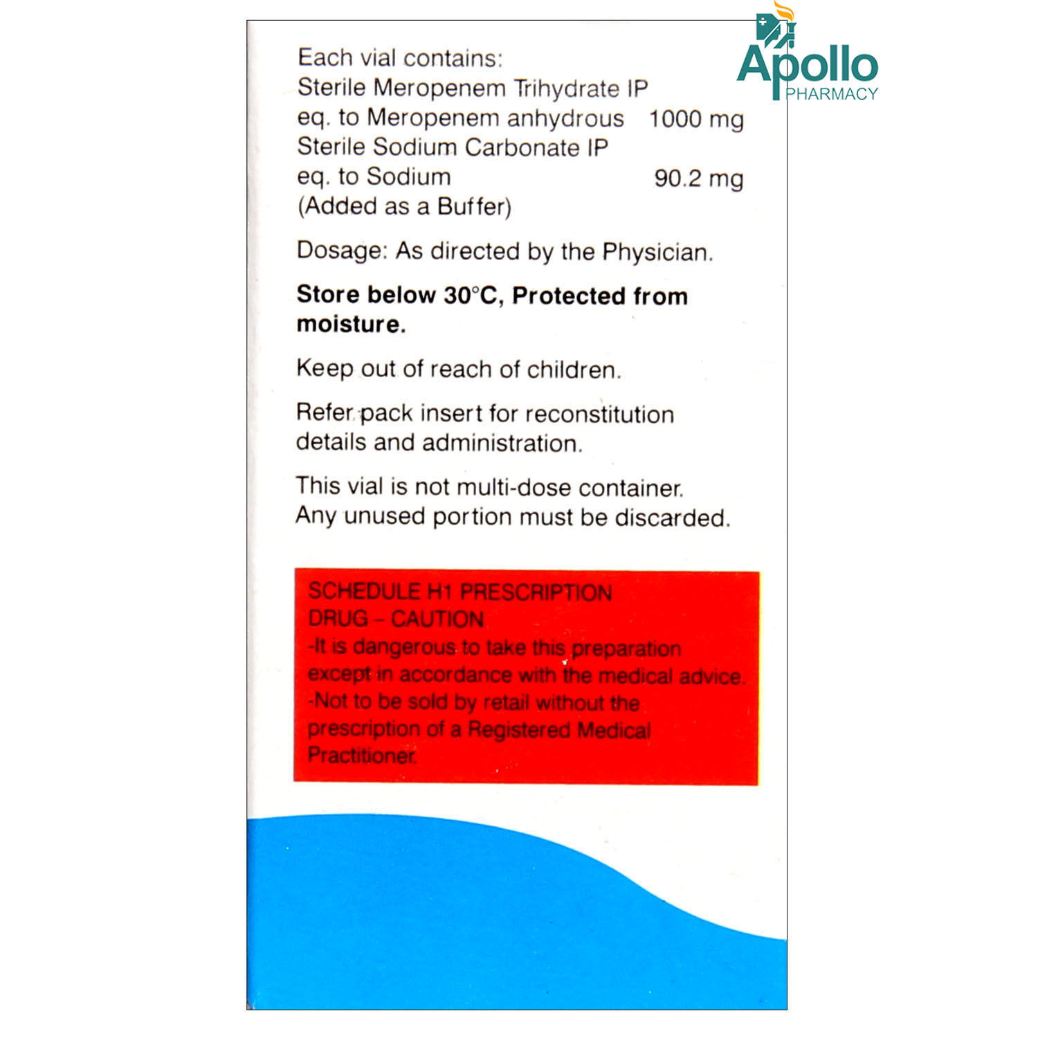 Merotrol 1gm Injection Price, Uses, Side Effects, Composition - Apollo ...