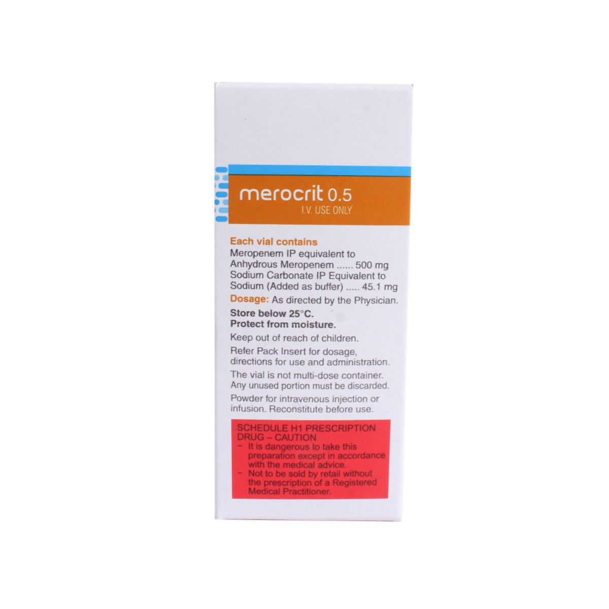 Merocrit 0.5 gm Injection 1's Price, Uses, Side Effects, Composition ...