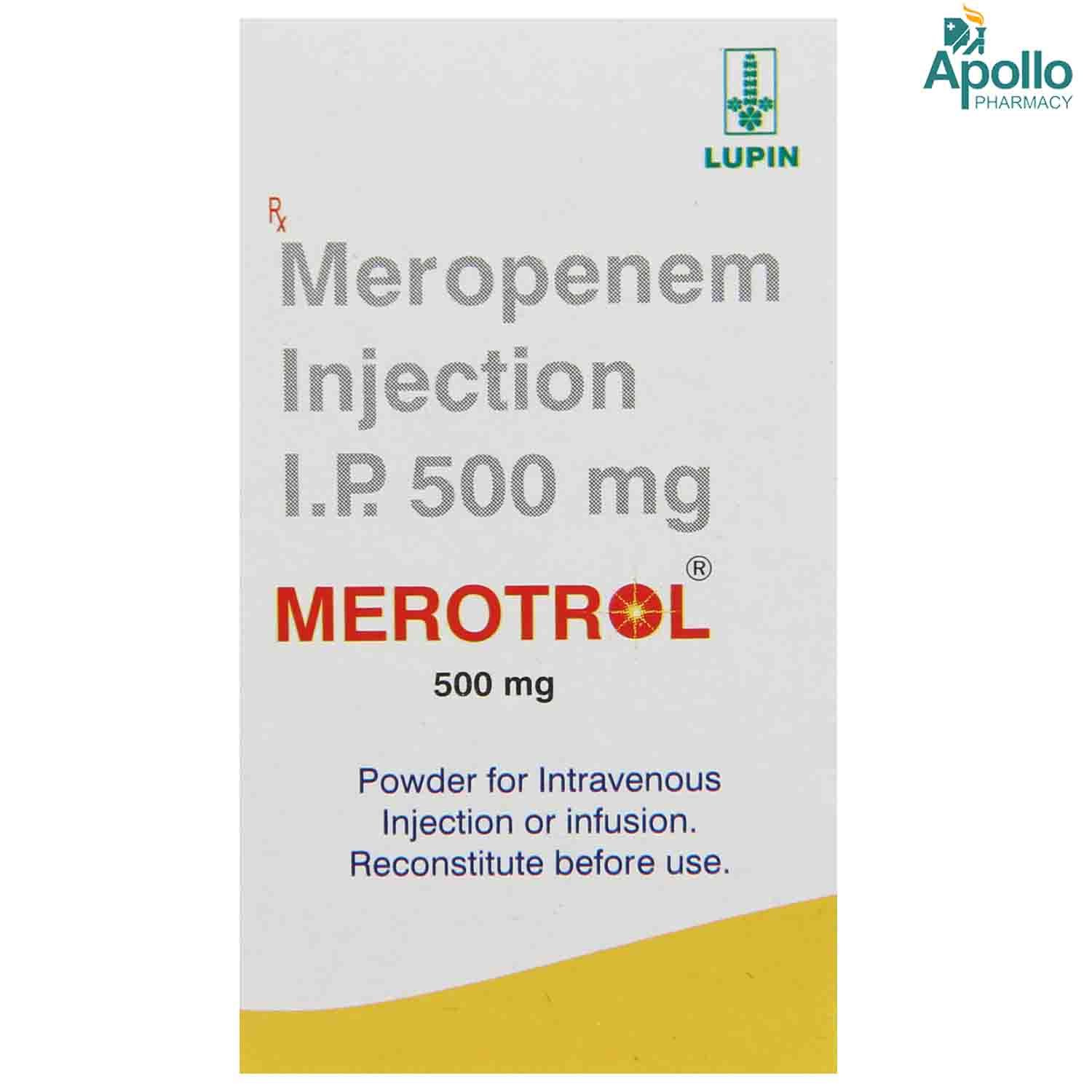 MEROTROL 500MG INJECTION Price, Uses, Side Effects, Composition ...