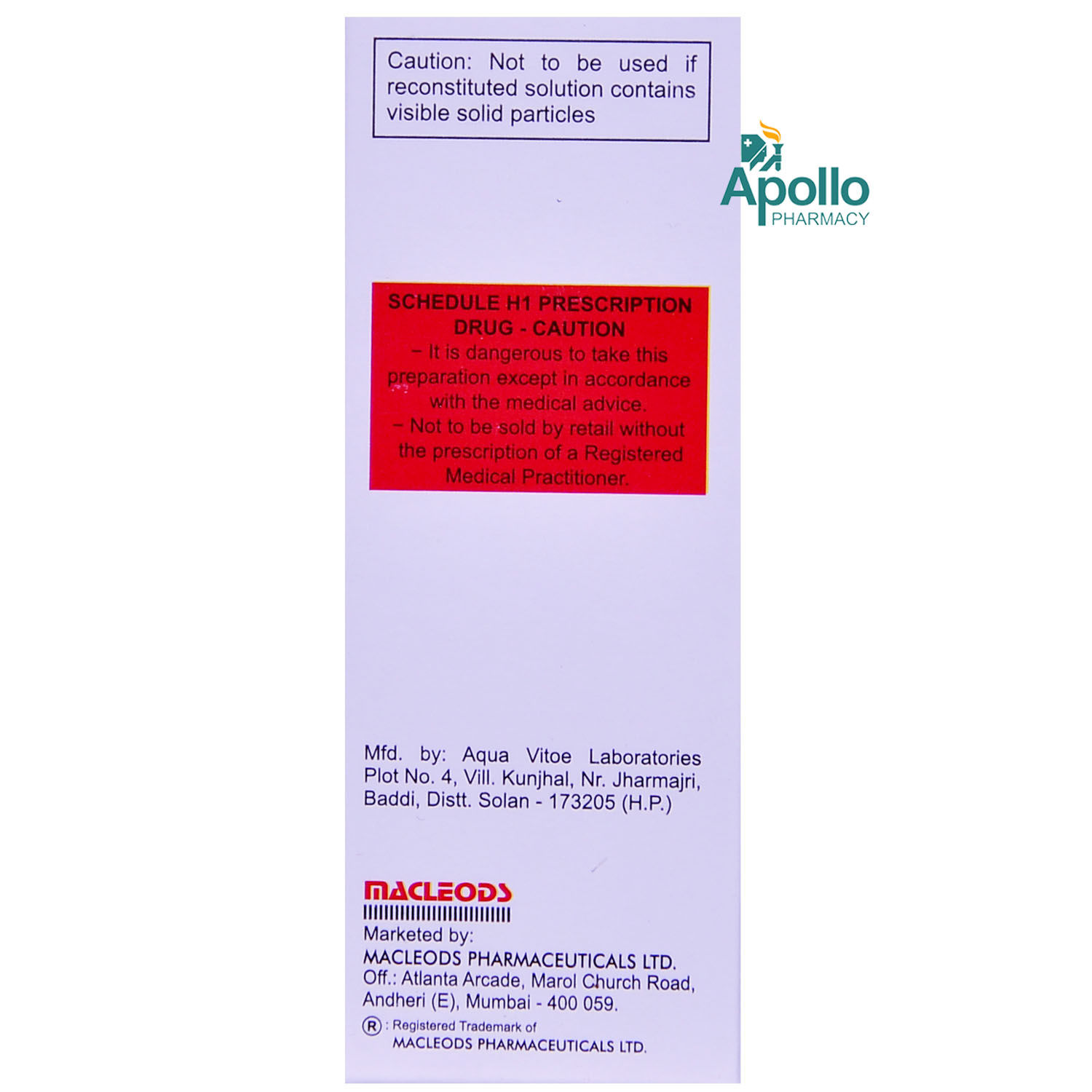 MEROMAC 125MG INJECTION Price, Uses, Side Effects, Composition - Apollo ...
