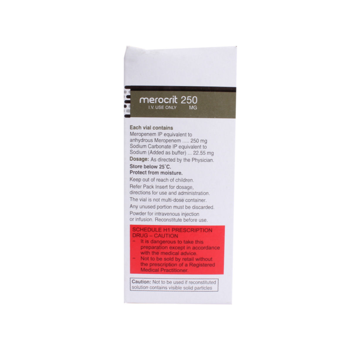 MEROCRIT 250MG INJECTION Price, Uses, Side Effects, Composition ...