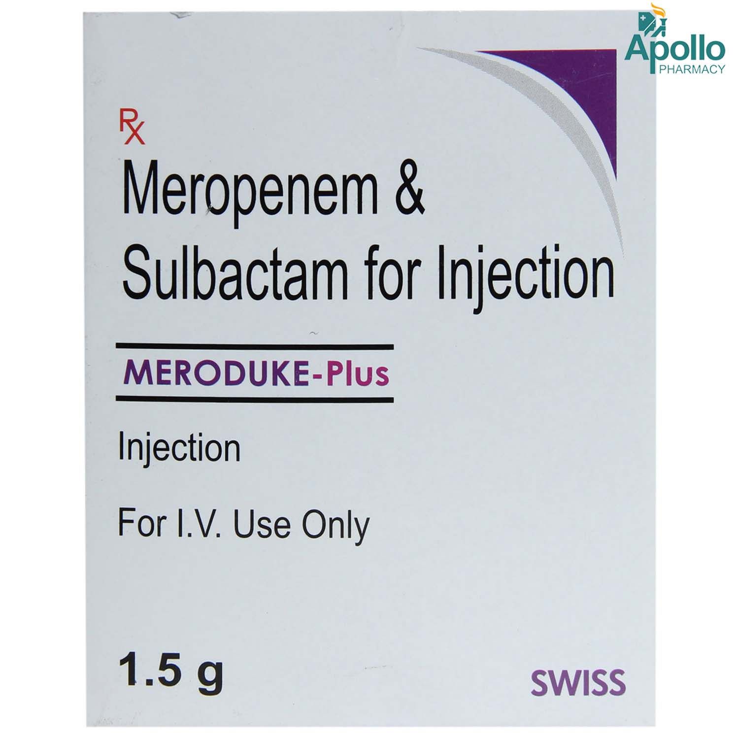 Meroduke-Plus 1.5gm Injection Price, Uses, Side Effects, Composition ...