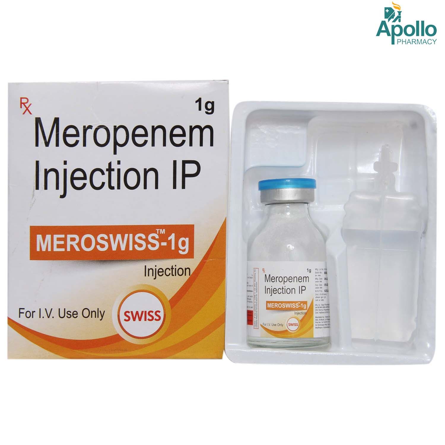 Meroswiss-1gm Injection Price, Uses, Side Effects, Composition - Apollo ...