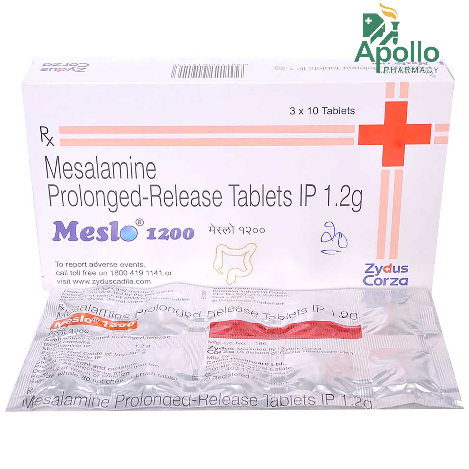 MESLO 1200MG TABLET Price, Uses, Side Effects, Composition - Apollo ...