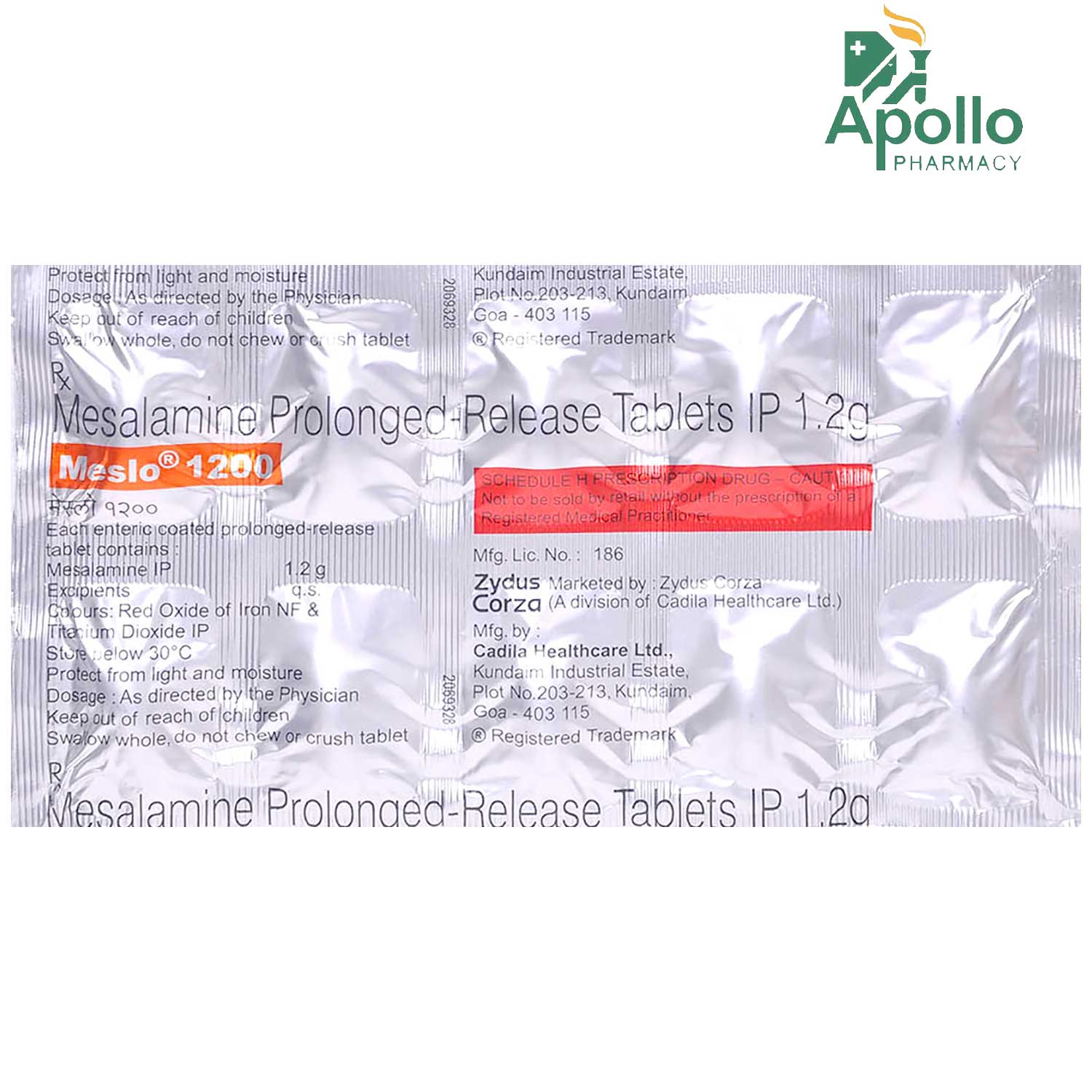 Meslo 1200 Tablet 10's Price, Uses, Side Effects, Composition - Apollo ...