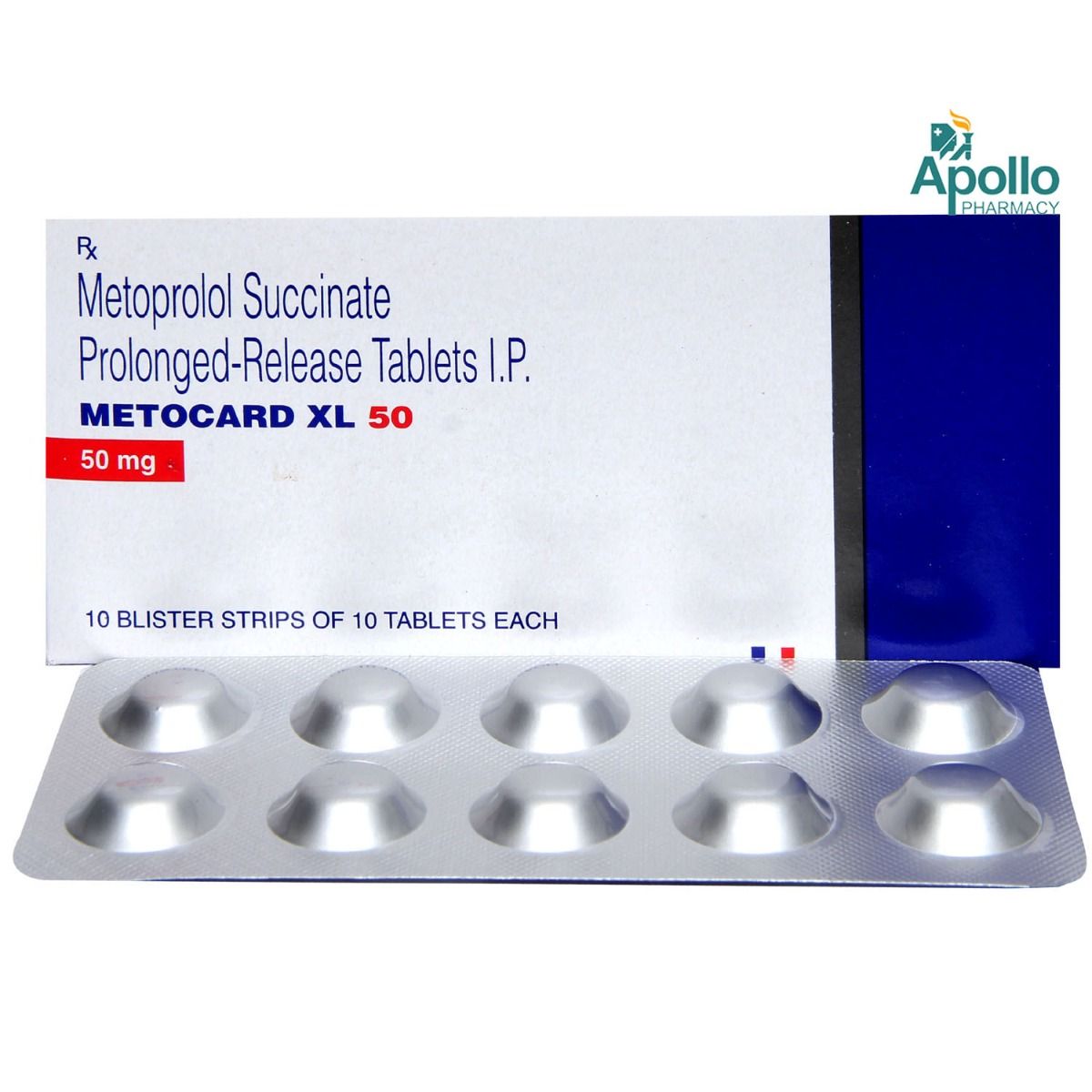 Metocard XL 50 Tablet 10's Price, Uses, Side Effects, Composition ...
