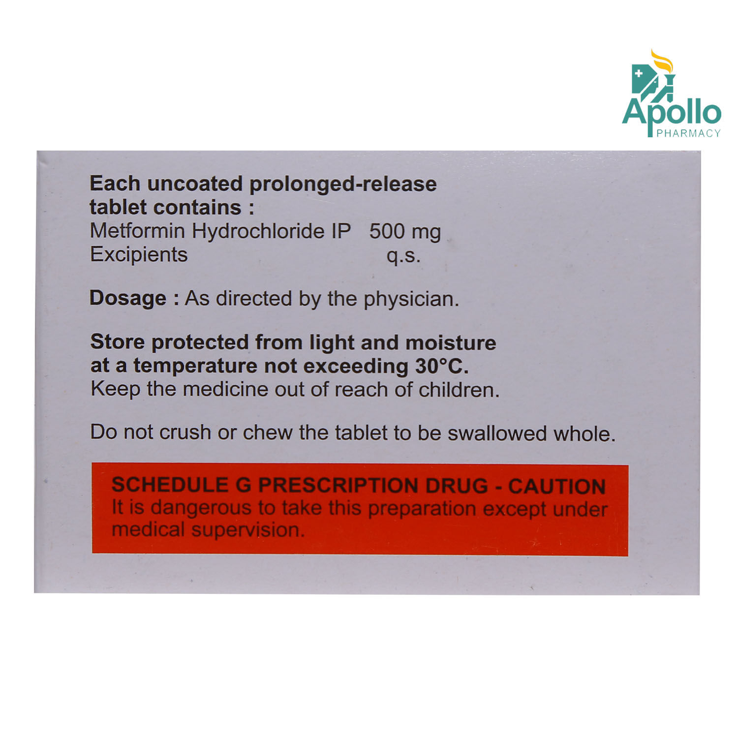 METOFIX XL 500MG TABLET Price, Uses, Side Effects, Composition - Apollo ...