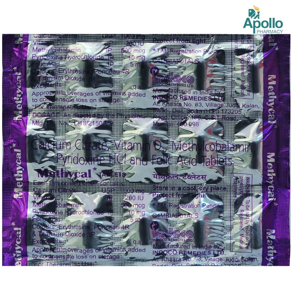 Methycal Tablet 15's Price, Uses, Side Effects, Composition - Apollo ...