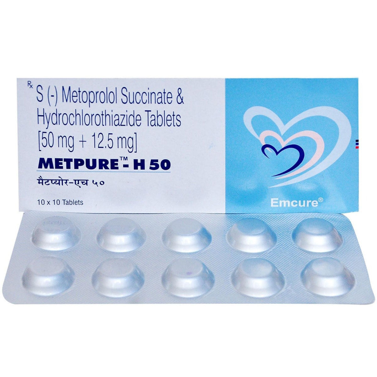 Metpure-H 50 Tablet 10's Price, Uses, Side Effects, Composition ...