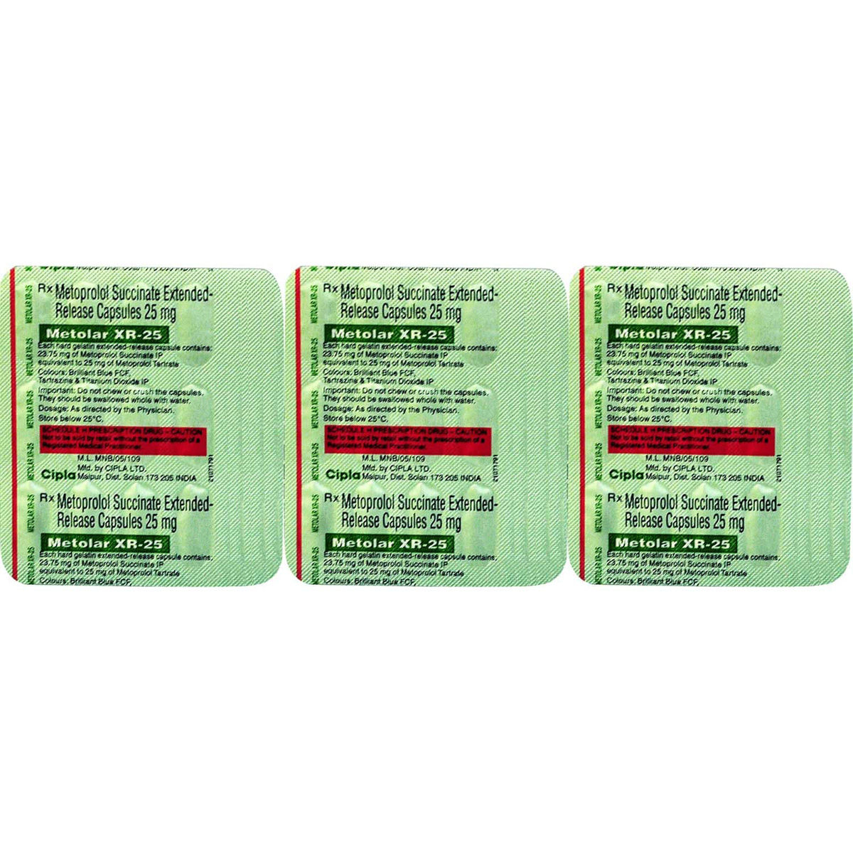 Metolar XR-25 Capsule 15's Price, Uses, Side Effects, Composition ...