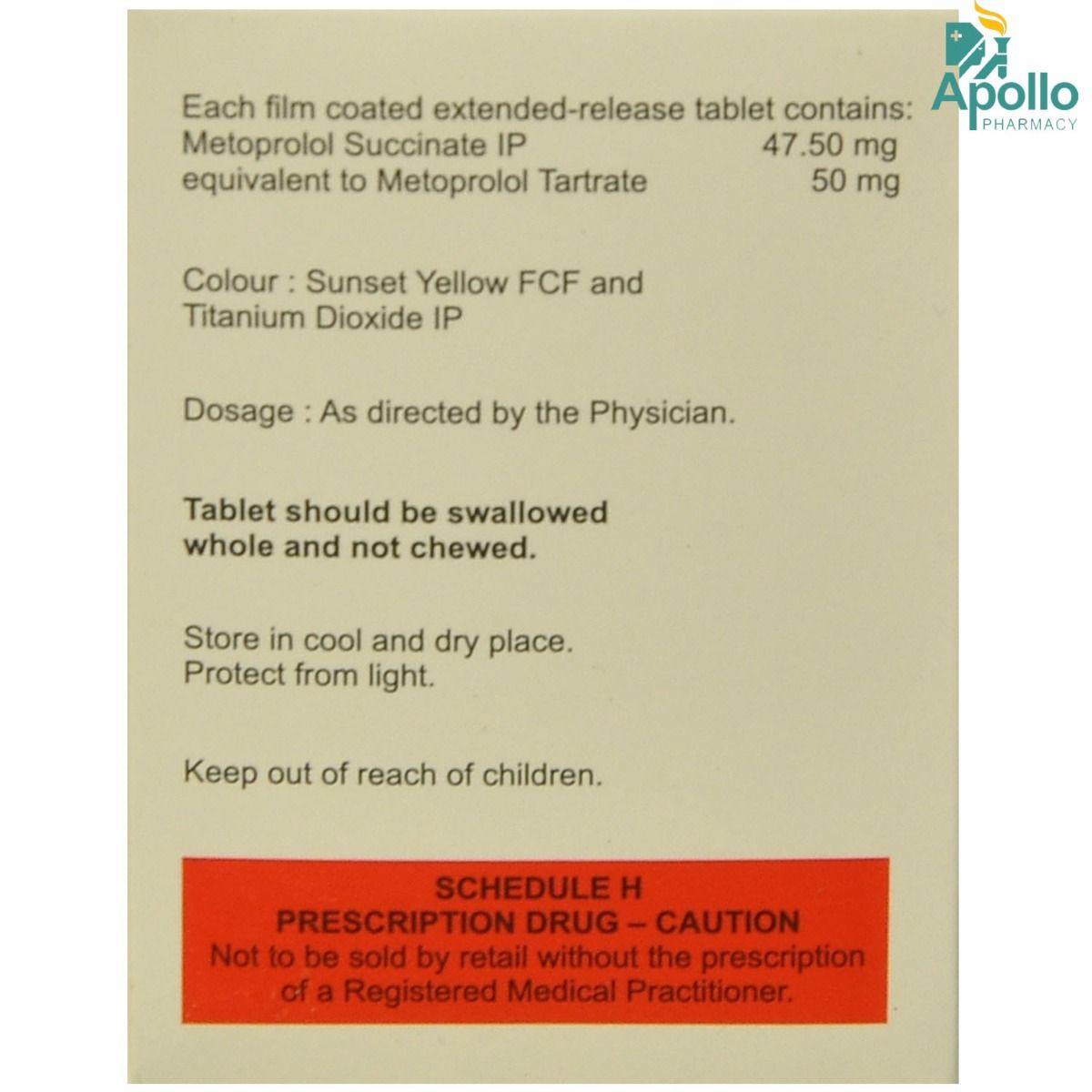 Metomac 50 Tablet 10's Price, Uses, Side Effects, Composition - Apollo ...