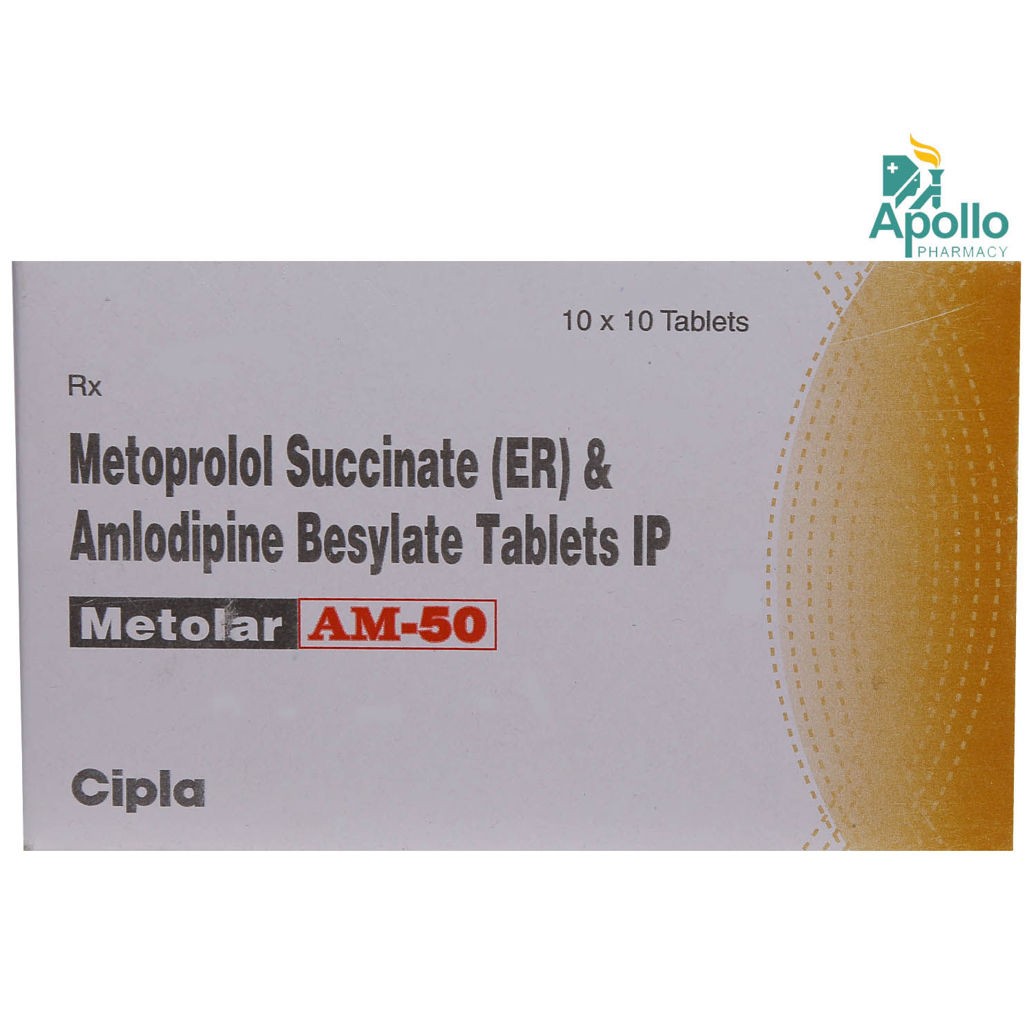 Metolar AM 50 Tablet 10's Price, Uses, Side Effects, Composition ...