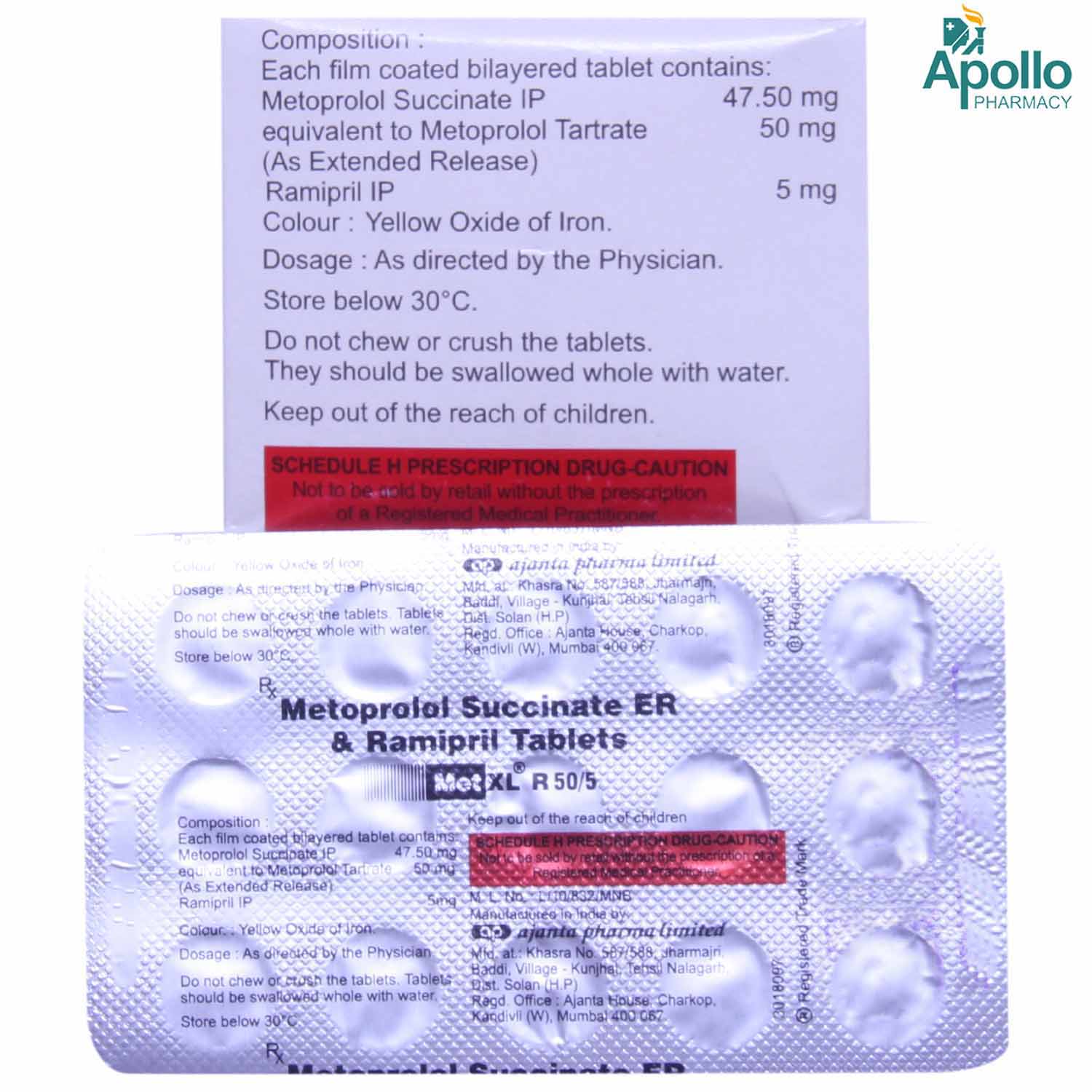 MET XL R 50MG TABLET Price, Uses, Side Effects, Composition - Apollo ...