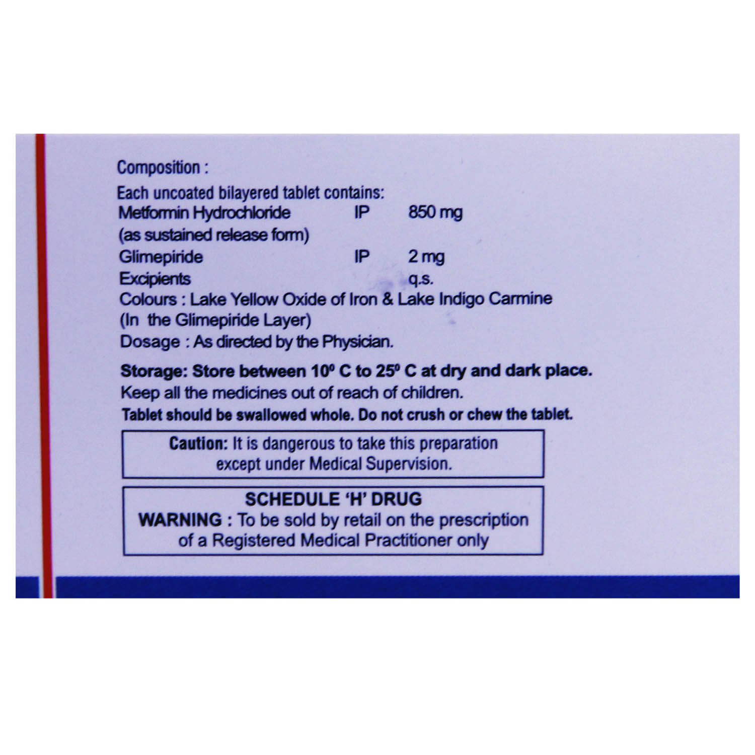 Metafort-G 852 Tablet 10's Price, Uses, Side Effects, Composition ...