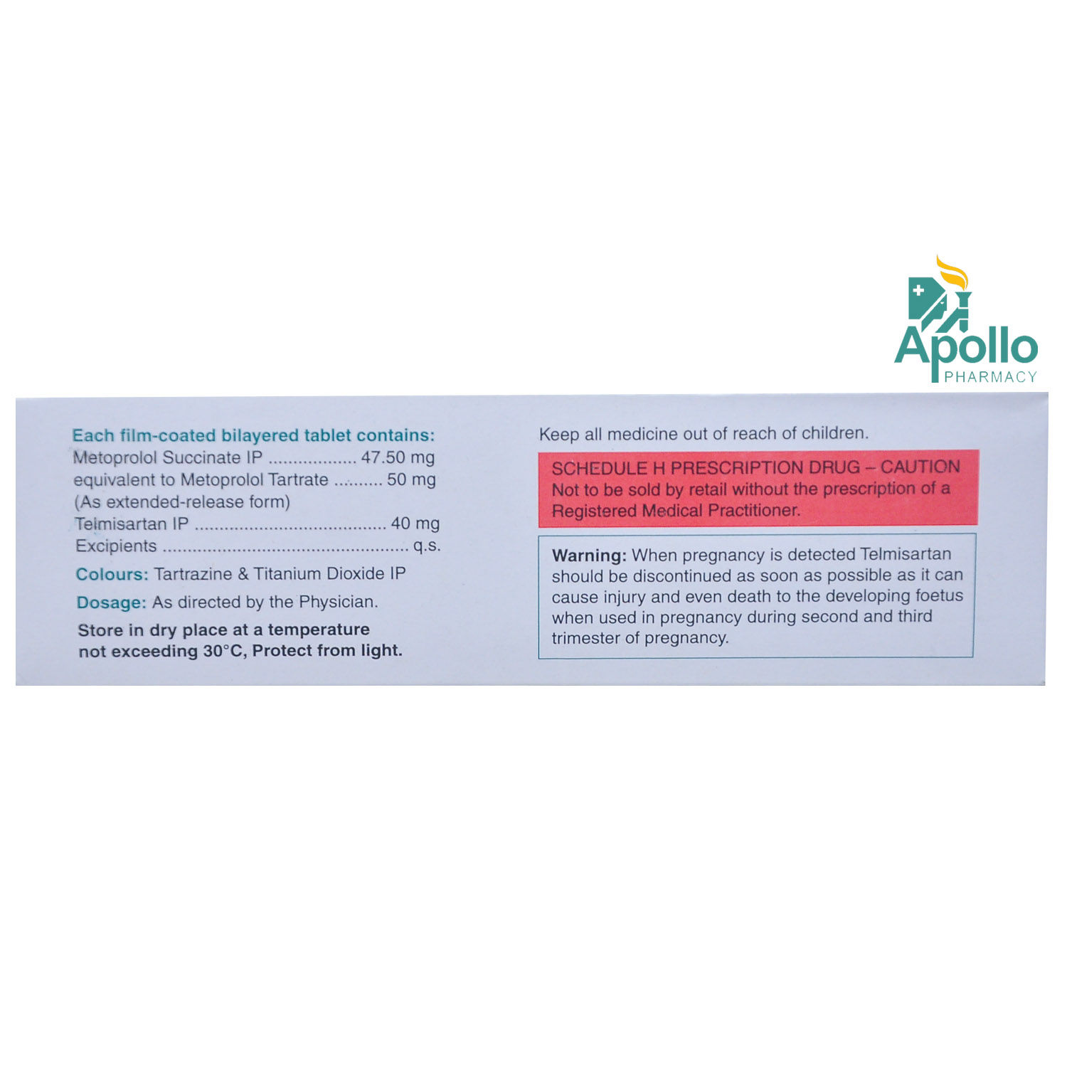 Metolar TL 50 Tablet 10's Price, Uses, Side Effects, Composition ...