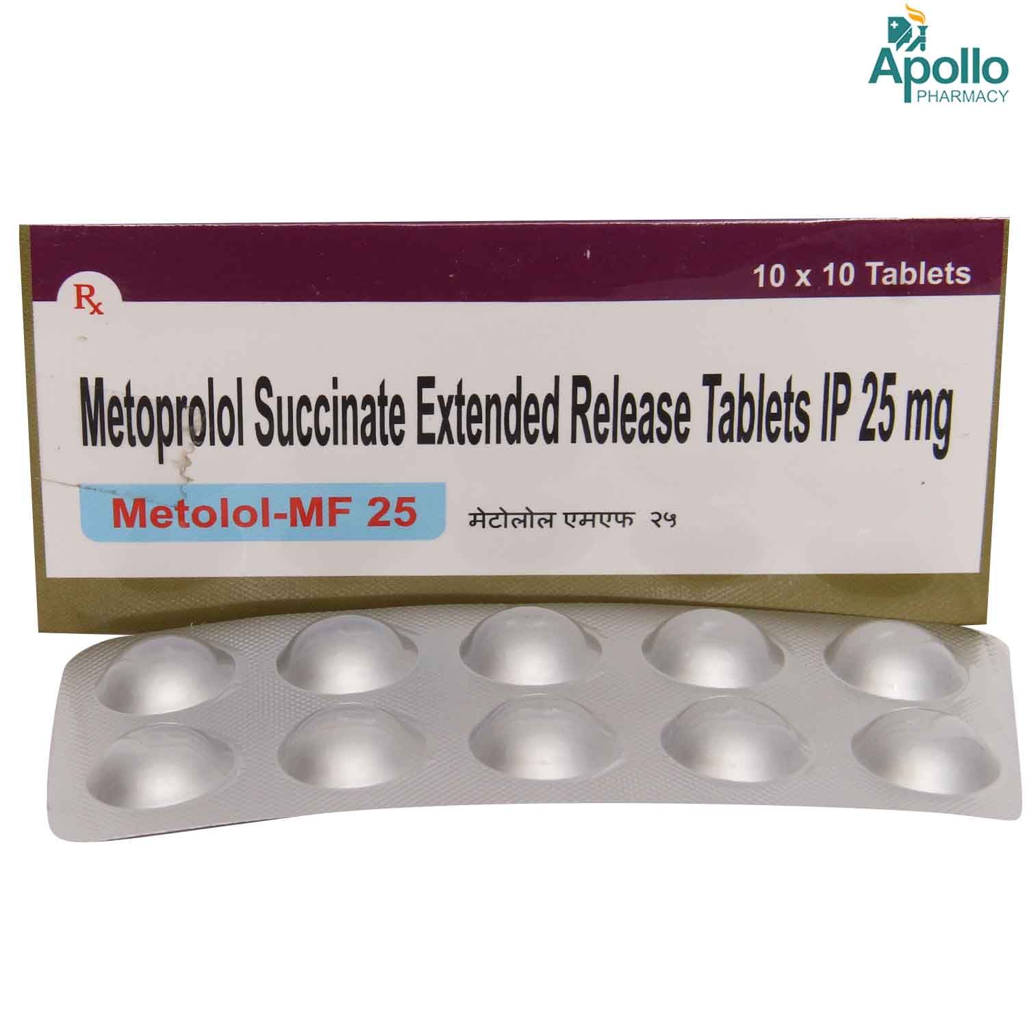 Metolol 25 Tablet 10's Price, Uses, Side Effects, Composition - Apollo ...