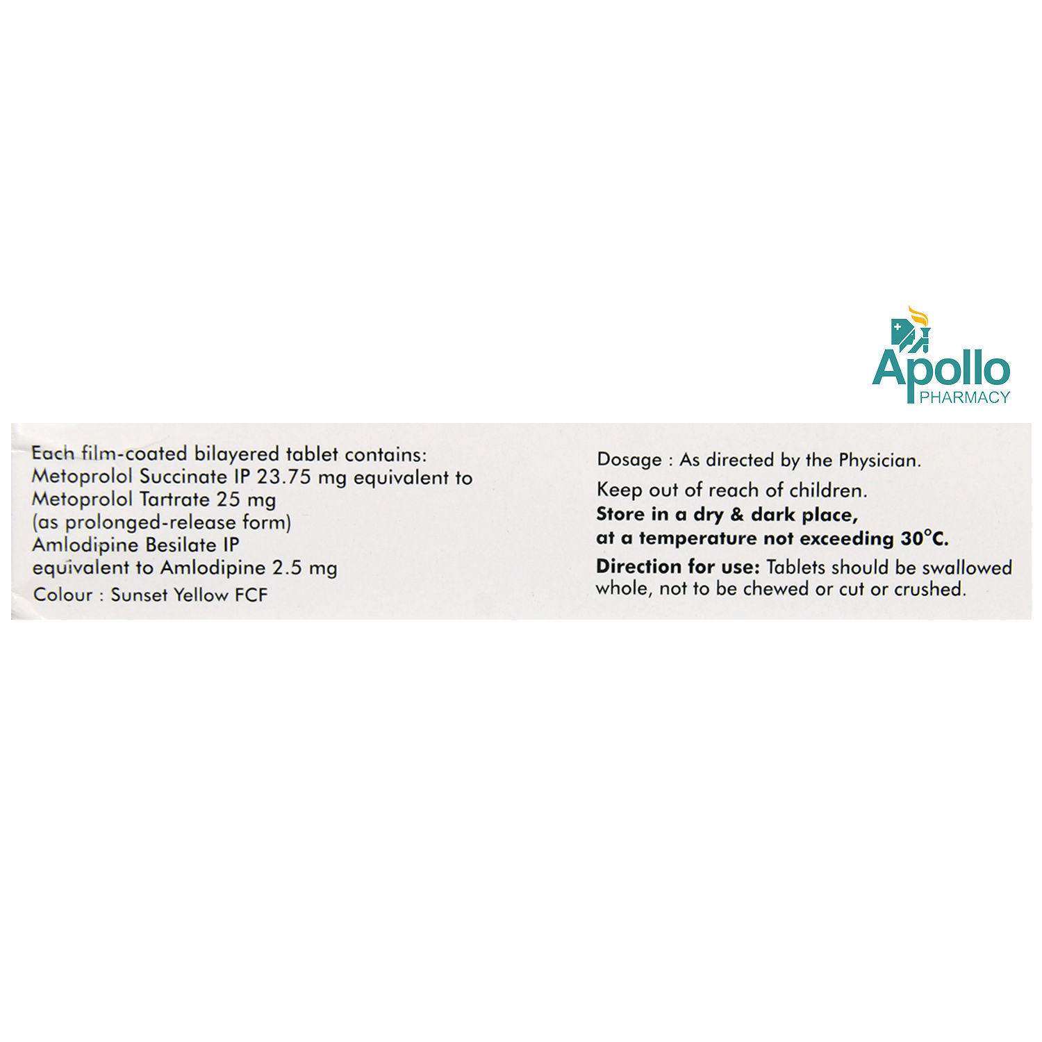 Metapro-Am 25/2.5Mg Tablet 7'S Price, Uses, Side Effects, Composition ...
