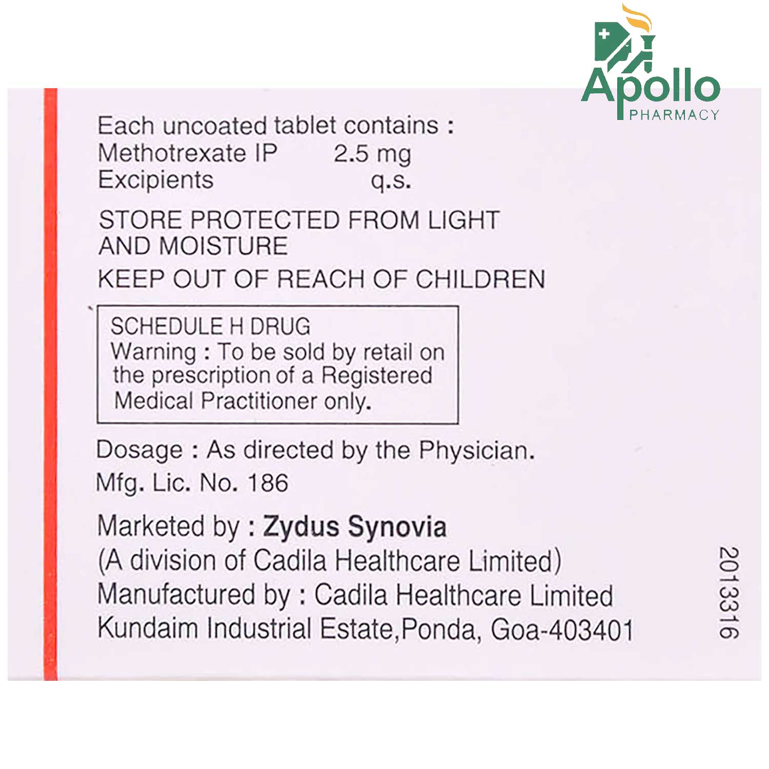 MEXATE 2.5MG TABLET Price, Uses, Side Effects, Composition - Apollo ...