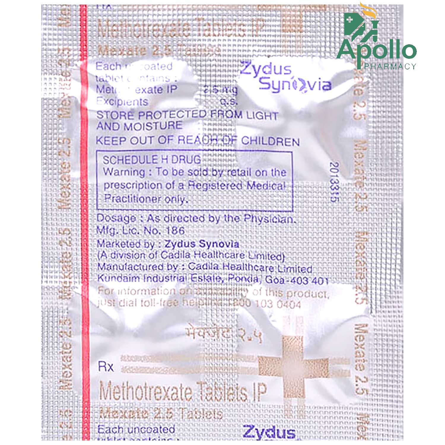 MEXATE 2.5MG TABLET Price, Uses, Side Effects, Composition - Apollo ...