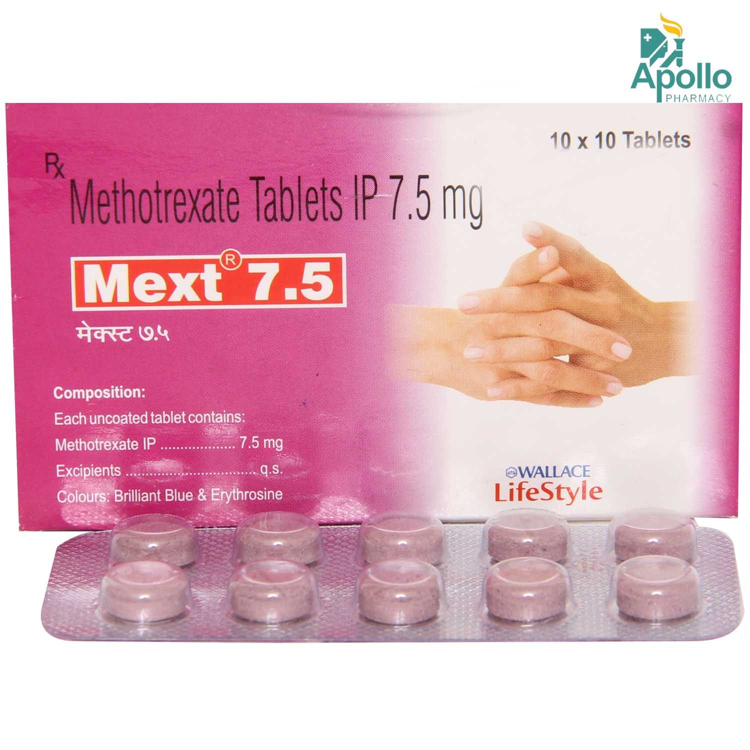 Mext 7.5 Tablet 15's Price, Uses, Side Effects, Composition - Apollo ...