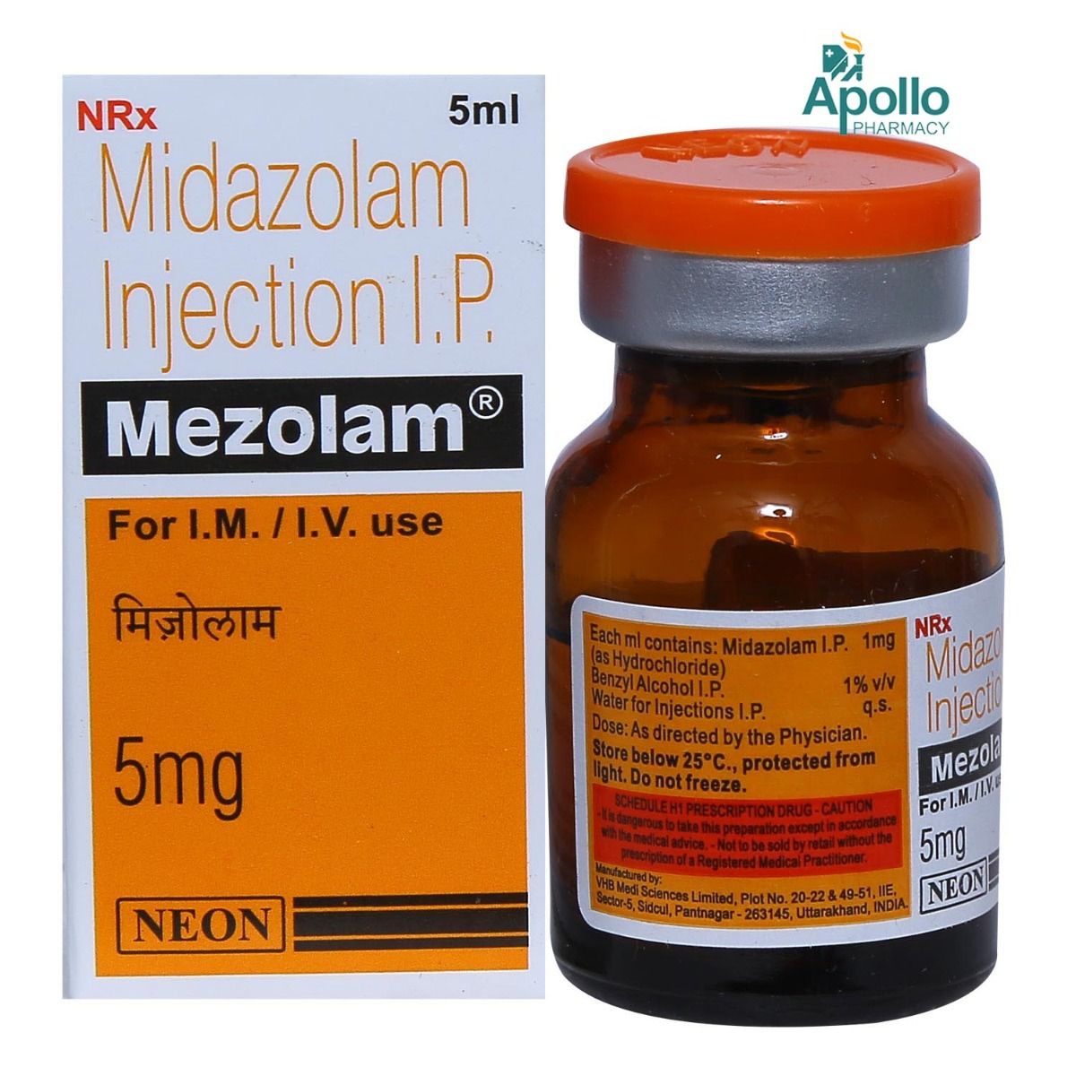 MEZOLAM INJECTION 5ML Price, Uses, Side Effects, Composition - Apollo ...