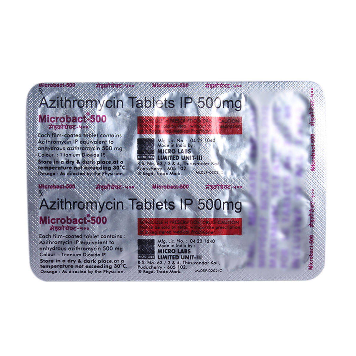 Microbact 500 Tablet 10's Price, Uses, Side Effects, Composition ...