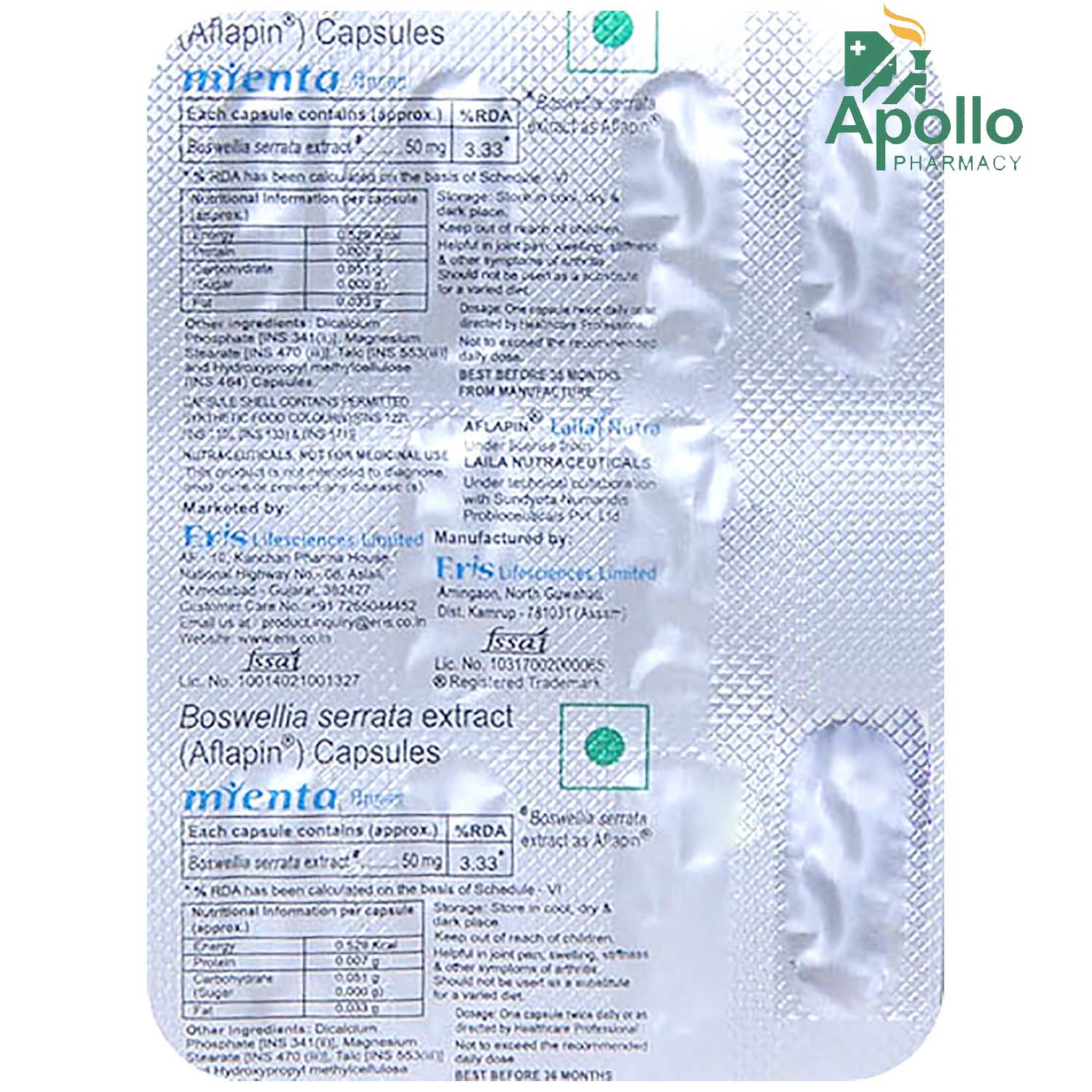 Mienta Capsule 10's Price, Uses, Side Effects, Composition - Apollo ...