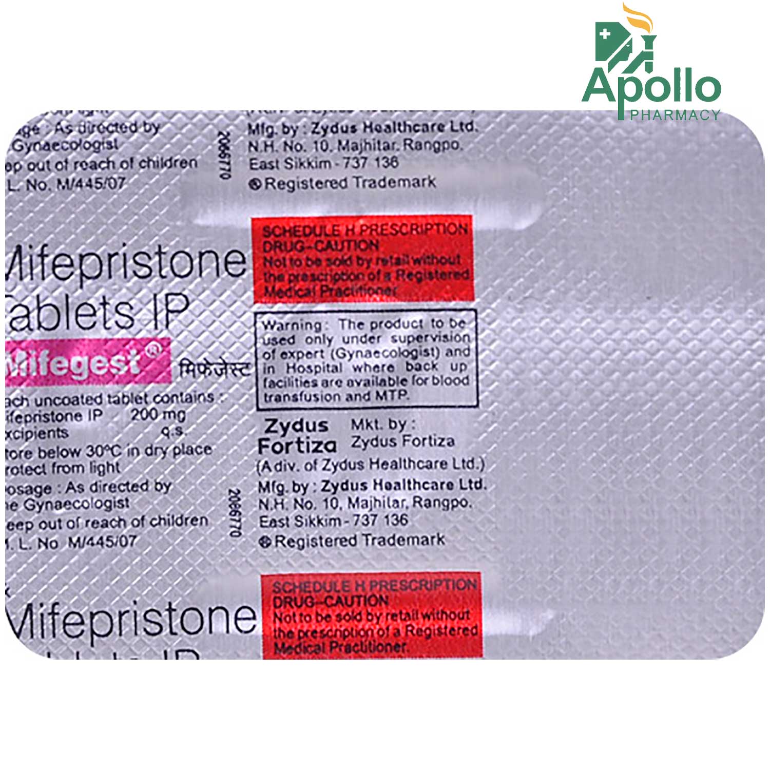 Mifegest Tablet 1's Price, Uses, Side Effects, Composition - Apollo ...