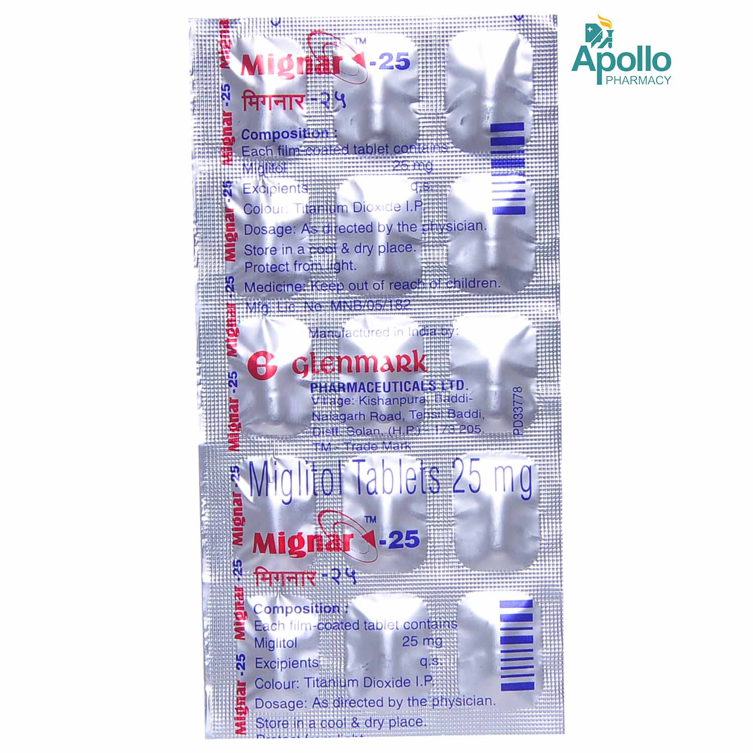 MIGNAR 25MG TABLET Price, Uses, Side Effects, Composition - Apollo Pharmacy