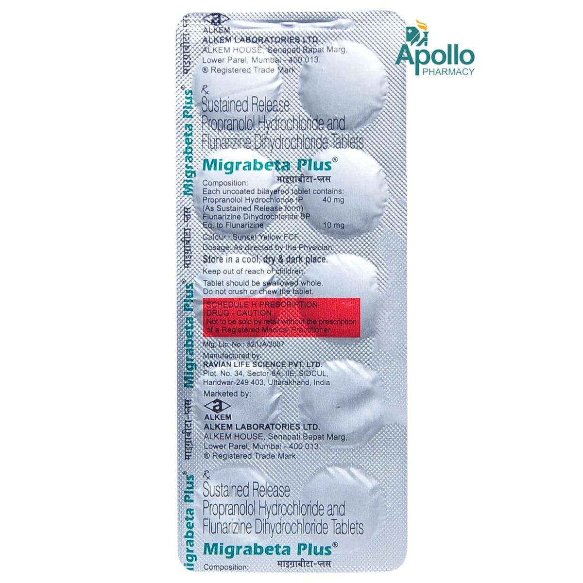 Migrabeta Plus Tablet 10's Price, Uses, Side Effects, Composition ...