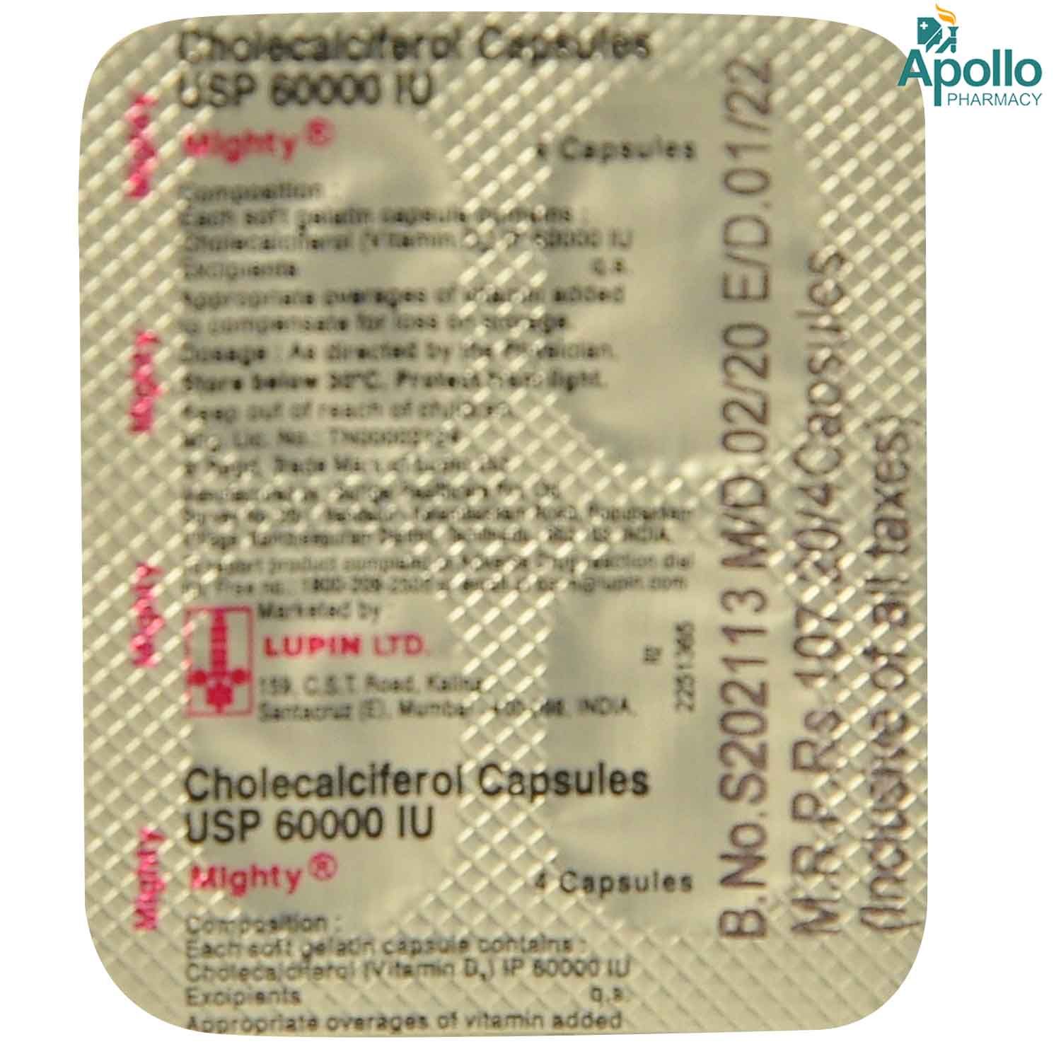 Mighty Capsule 4's Price, Uses, Side Effects, Composition - Apollo Pharmacy