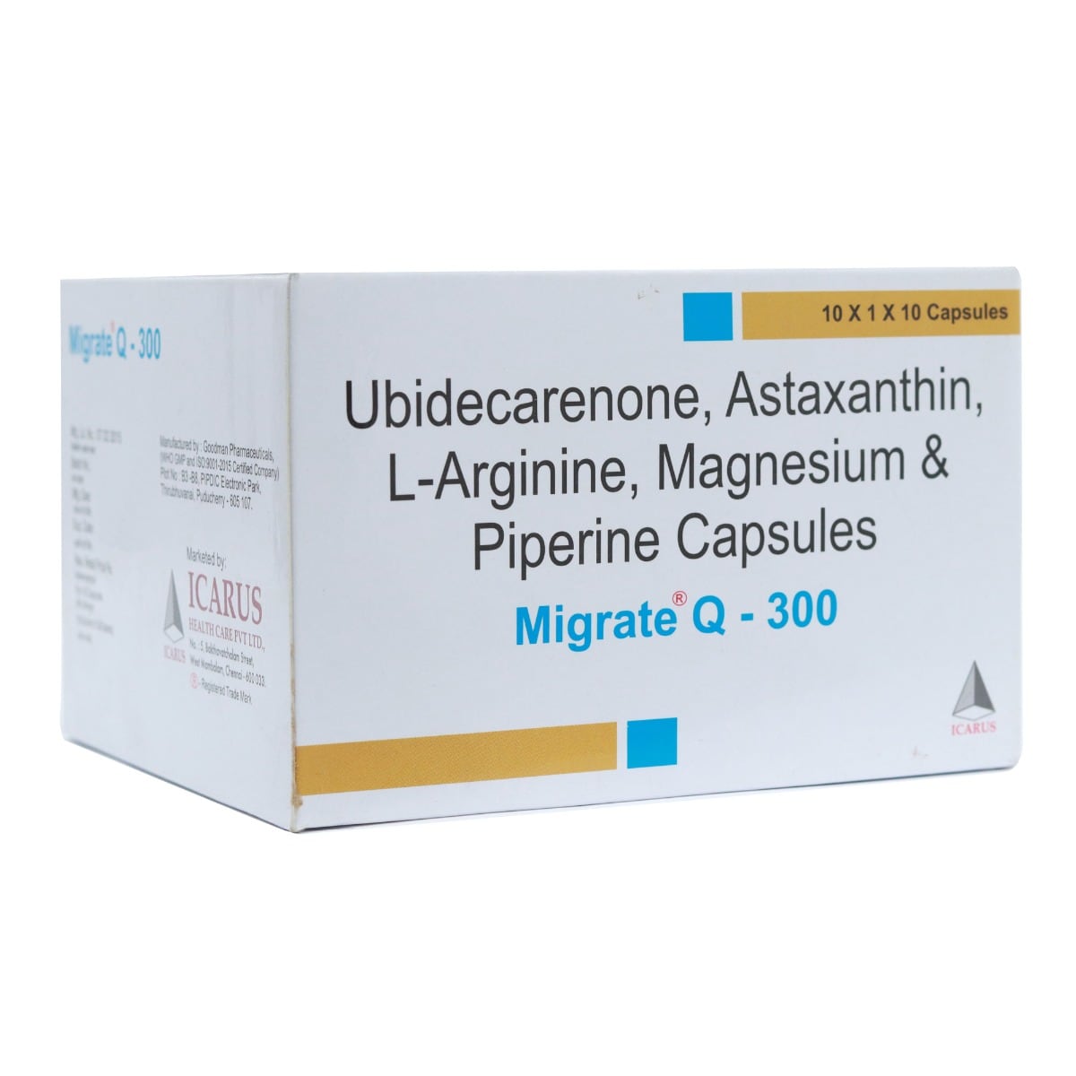 Migrate Q 300Mg Capsule 10S Price, Uses, Side Effects, Composition ...