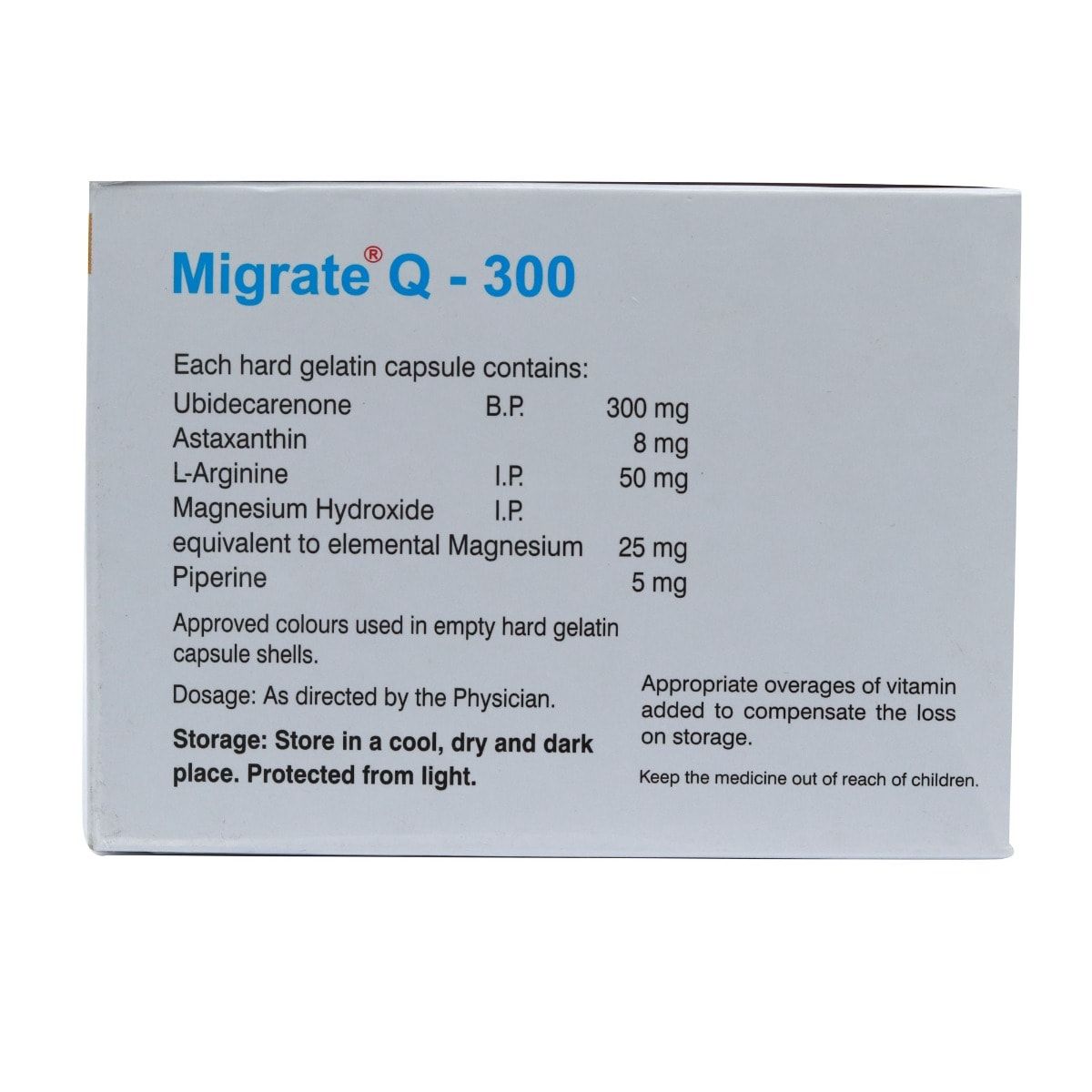 Migrate Q 300Mg Capsule 10S Price, Uses, Side Effects, Composition ...