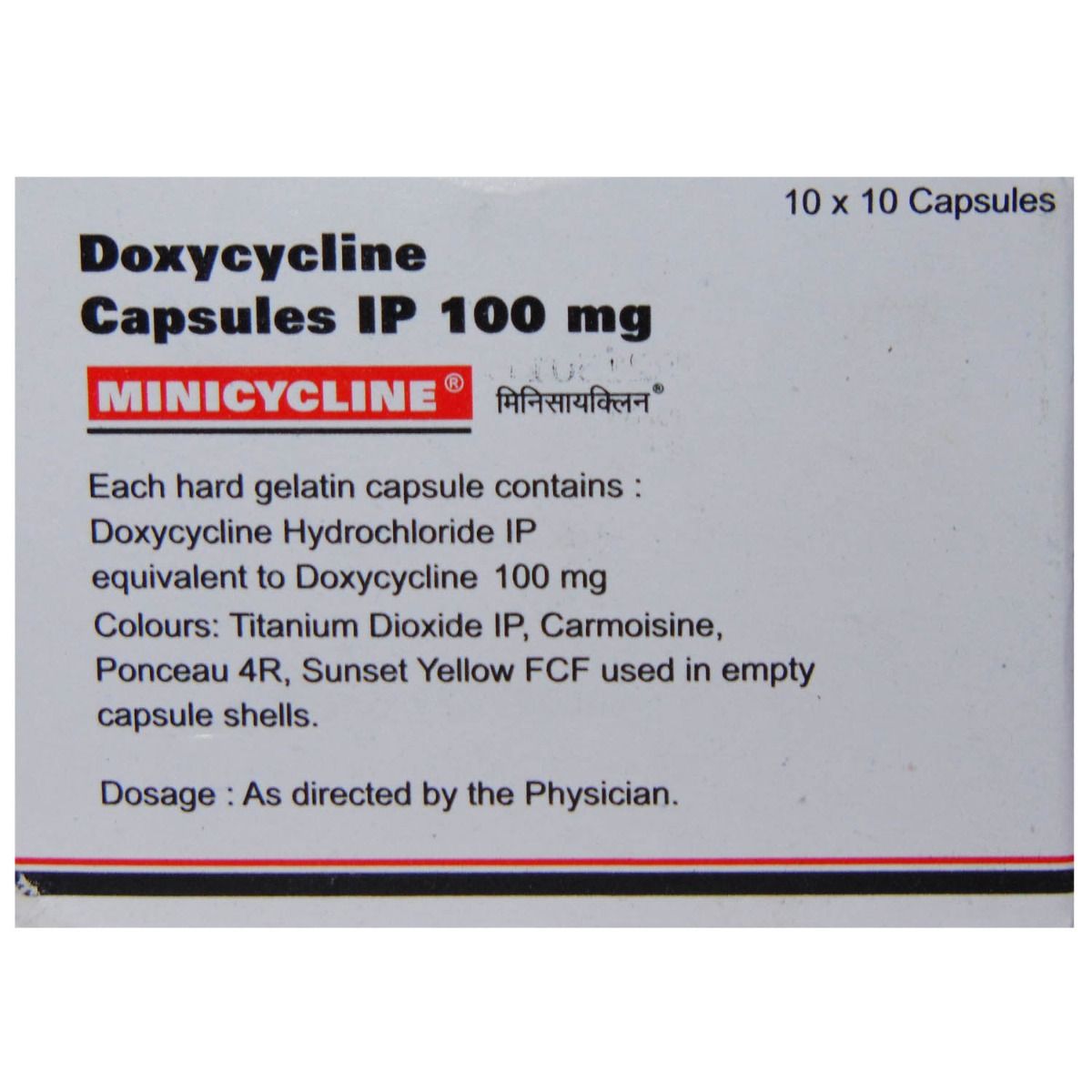 MINICYCLINE 100MG TABLET Price, Uses, Side Effects, Composition ...