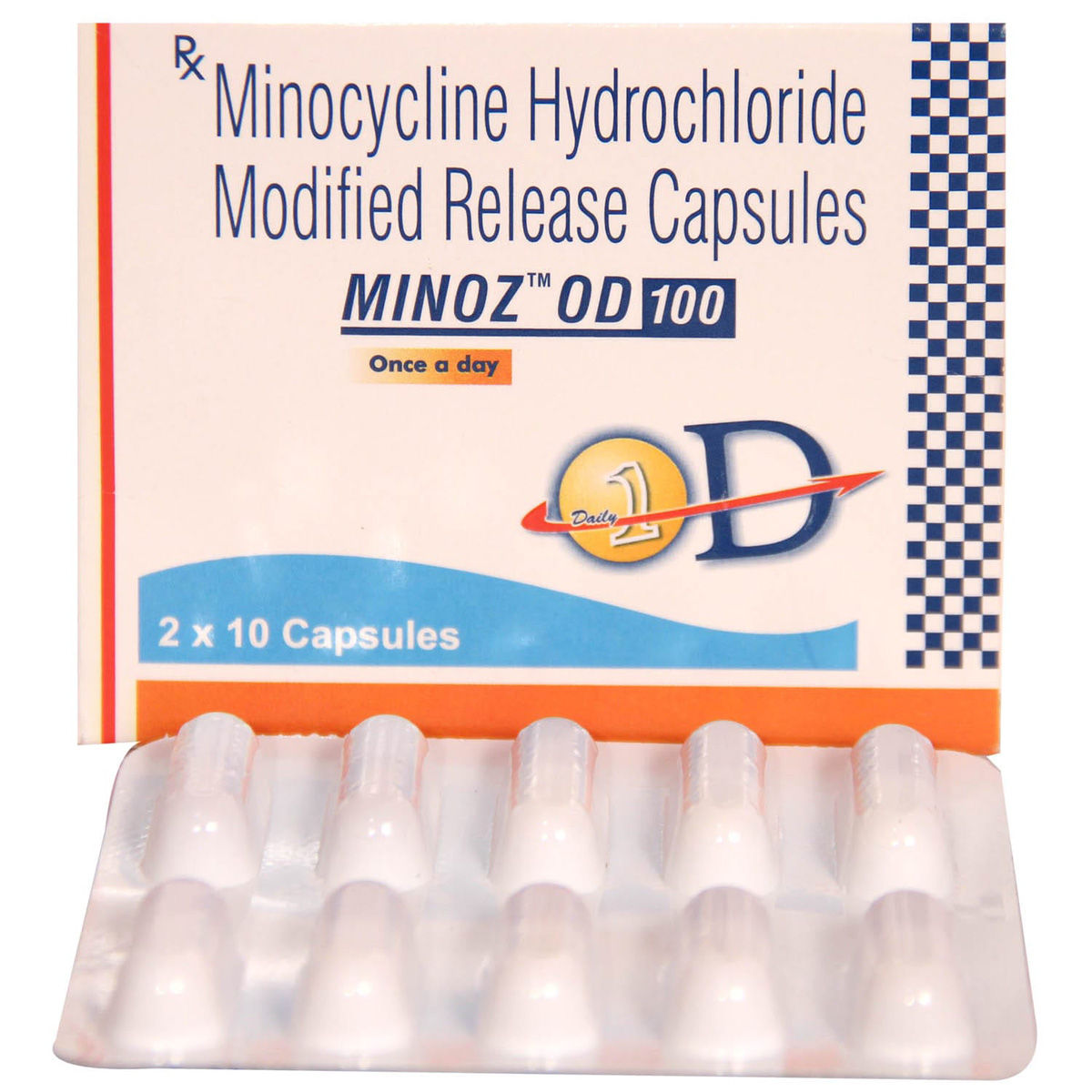 Minoz OD 100 Capsule 10's Price, Uses, Side Effects, Composition ...